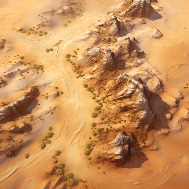 Desert Road Battlemap DnD Battle Map Pathfinder D&D - Etsy México