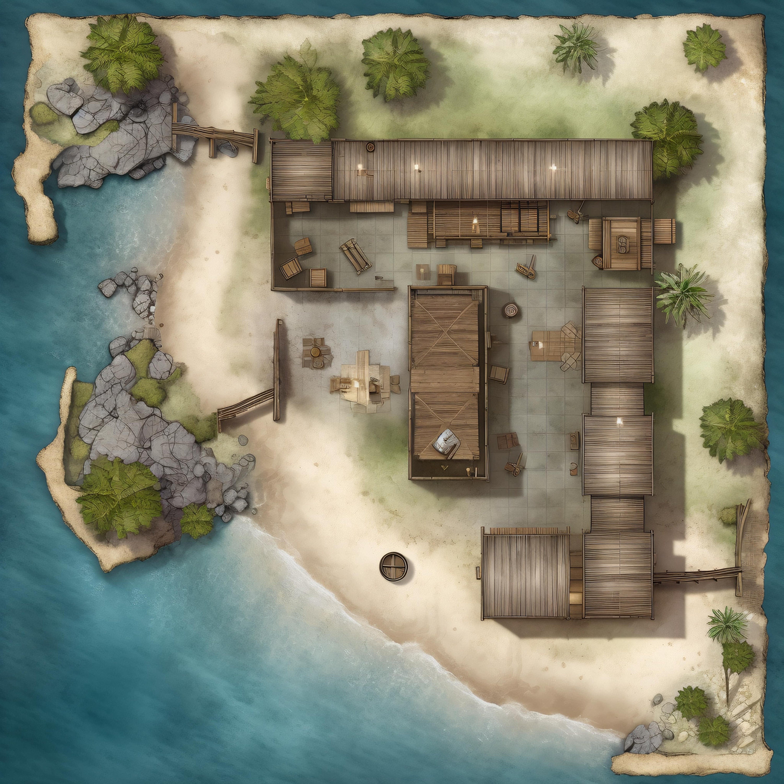 10 Town Battle Maps, Dnd Battle Map, Pathfinder, D&D, Battlemap ...