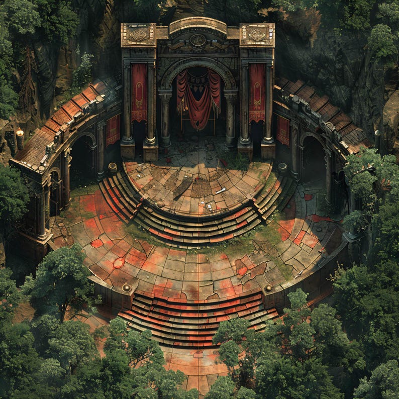 10 Theater Battle Maps, Dnd, Pathfinder, D&D, Battlemap, Dungeons and ...