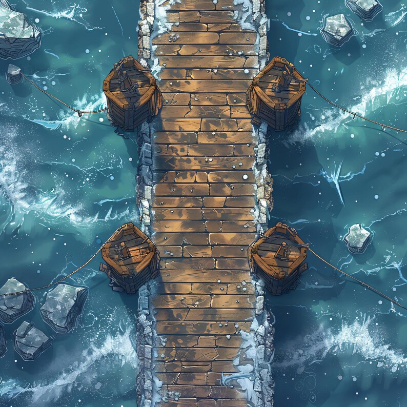 10 Frozen Village Battle Maps, Dnd Battlemap, Pathfinder, D&D, Dungeons ...