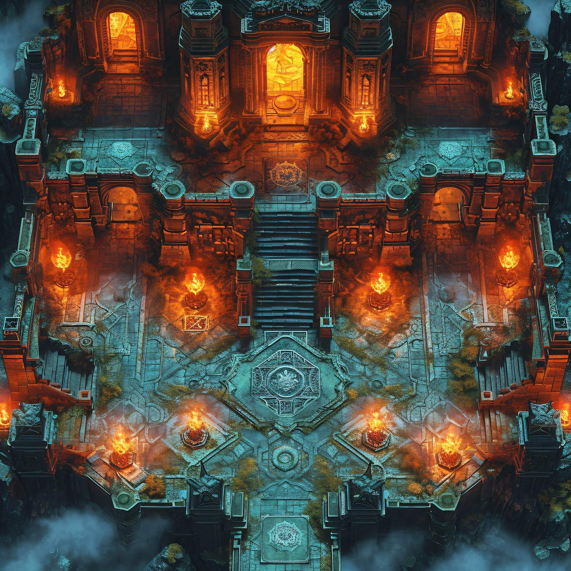 10 Cult Battle Maps, Dnd, Pathfinder, D&D, Battlemap, Dungeons and ...