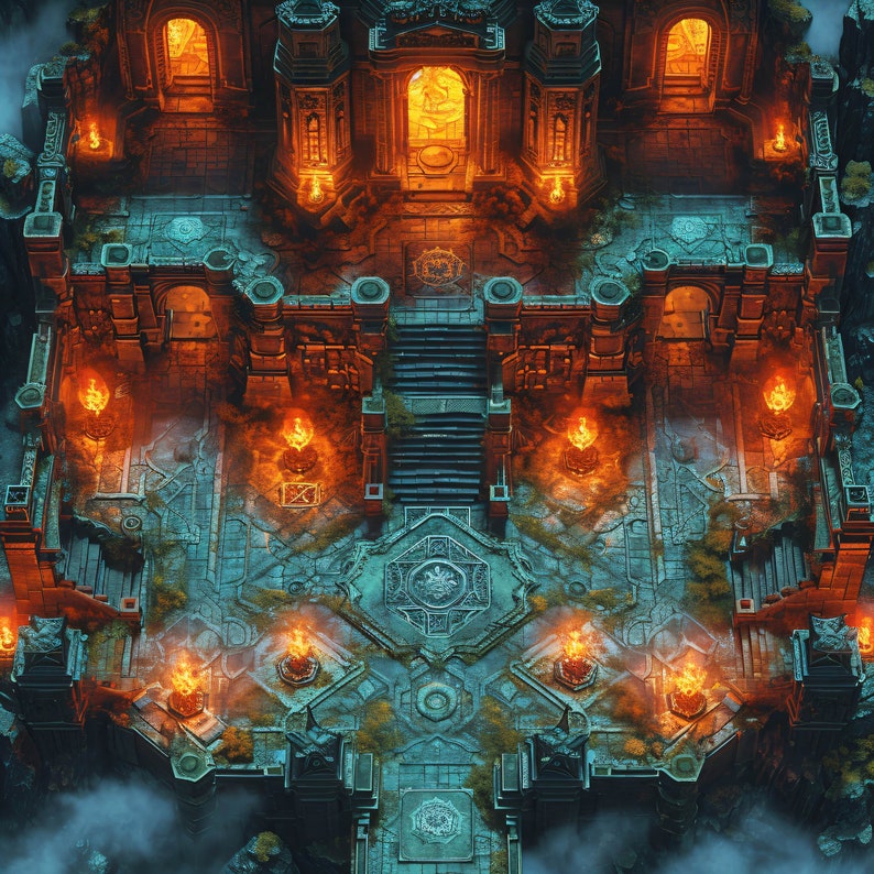 10 Cult Battle Maps, Dnd, Pathfinder, D&D, Battlemap, Dungeons and ...