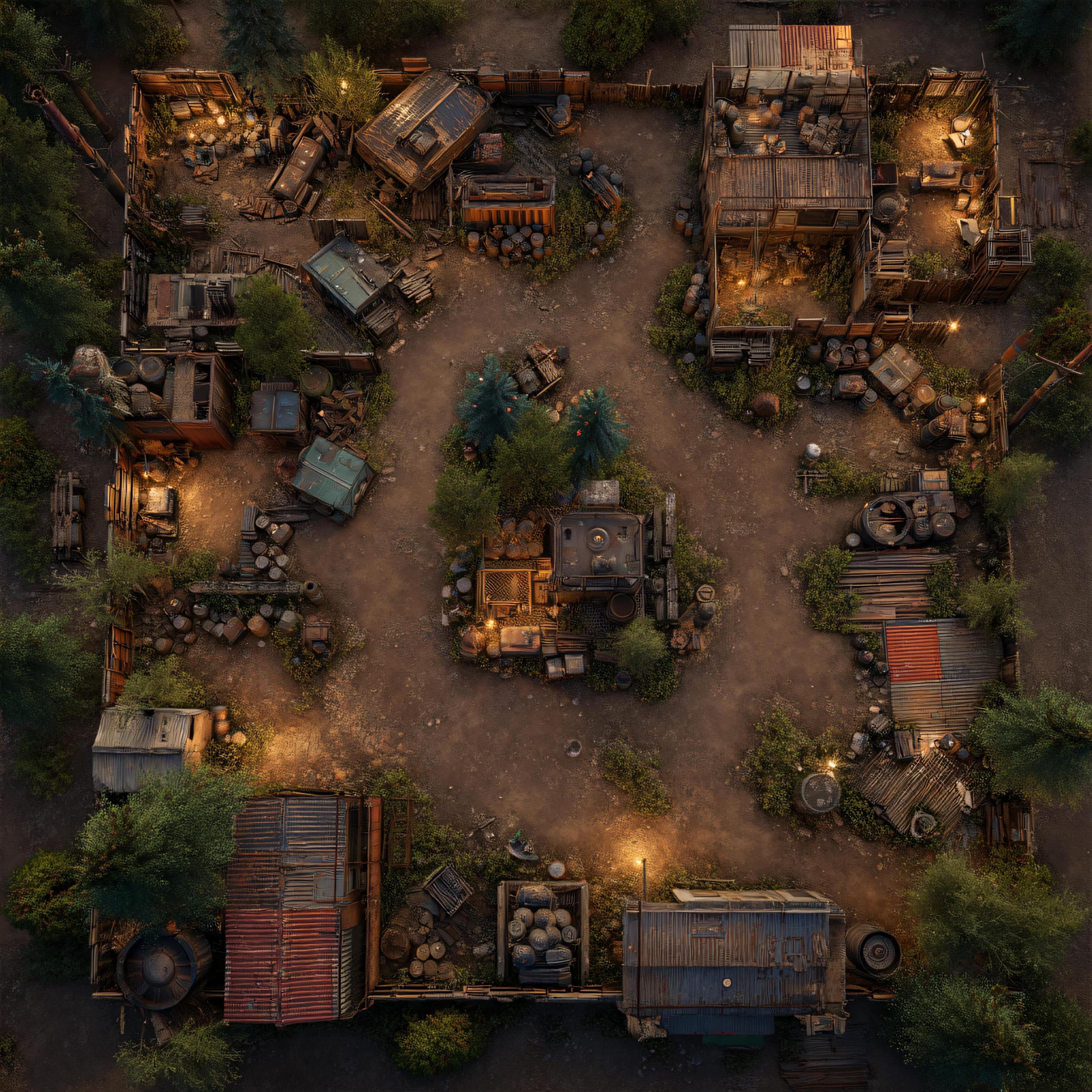 10 End of the World Battle Maps, Sci Fi, Dnd Battle Map, Cyberpunk, D&D ...