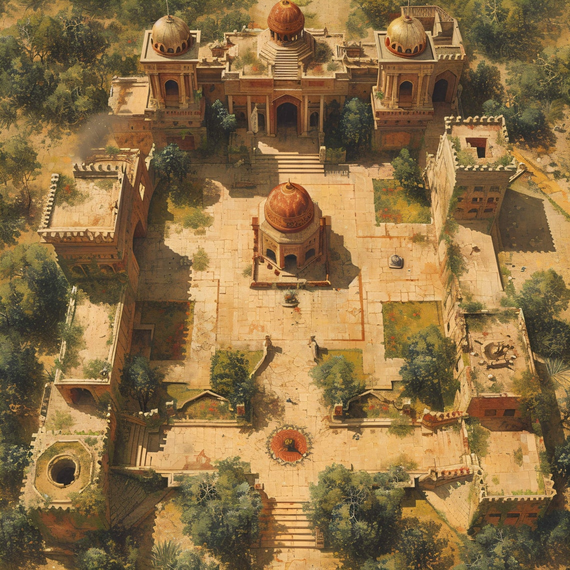 10 Desert Temple Battle Maps, Dnd, Pathfinder, D&D, Battlemap, Dungeons ...