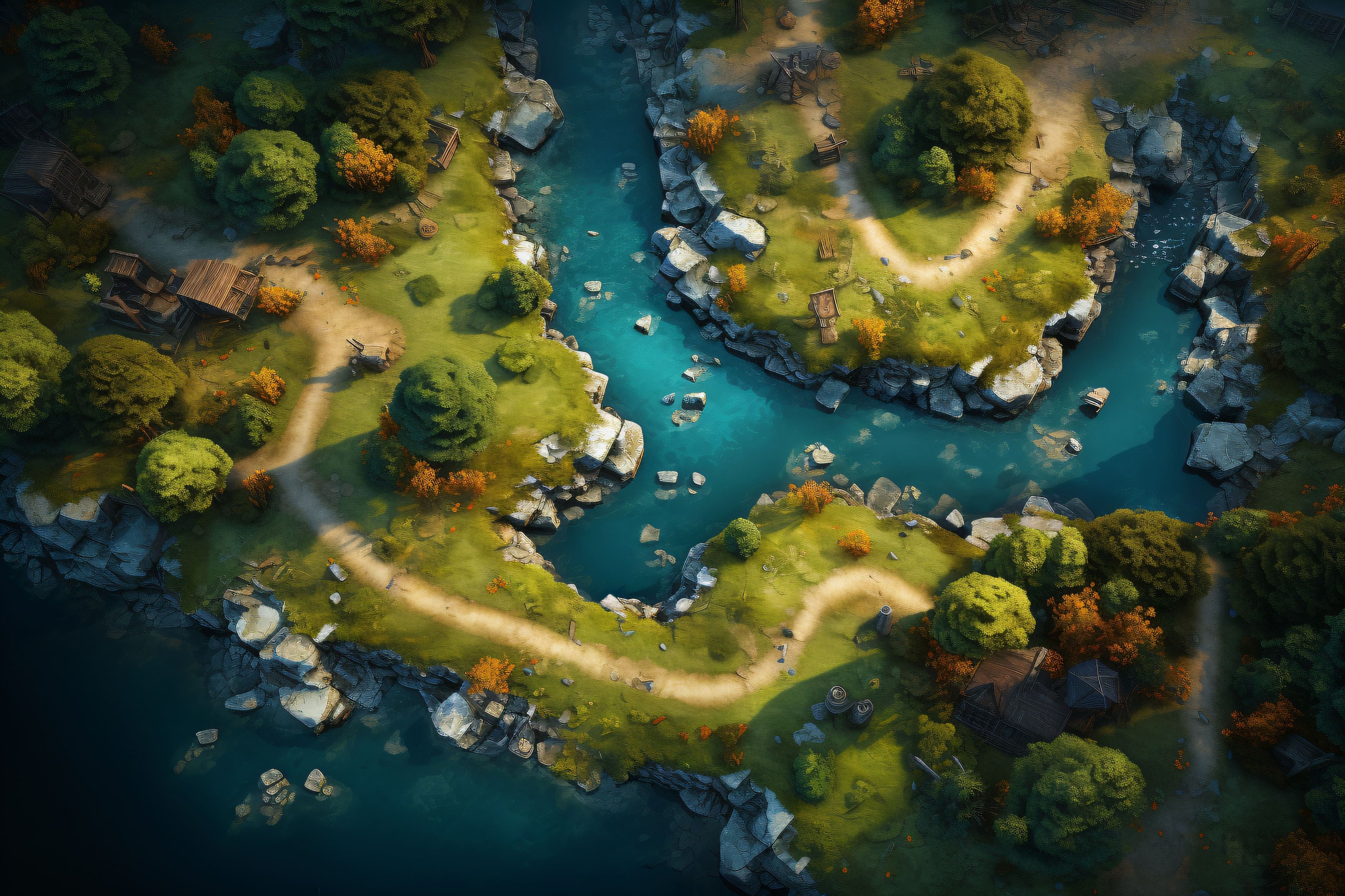 16 River/ocean Battle Maps, Dnd, Pathfinder, D&D, Battlemap, Dungeons ...