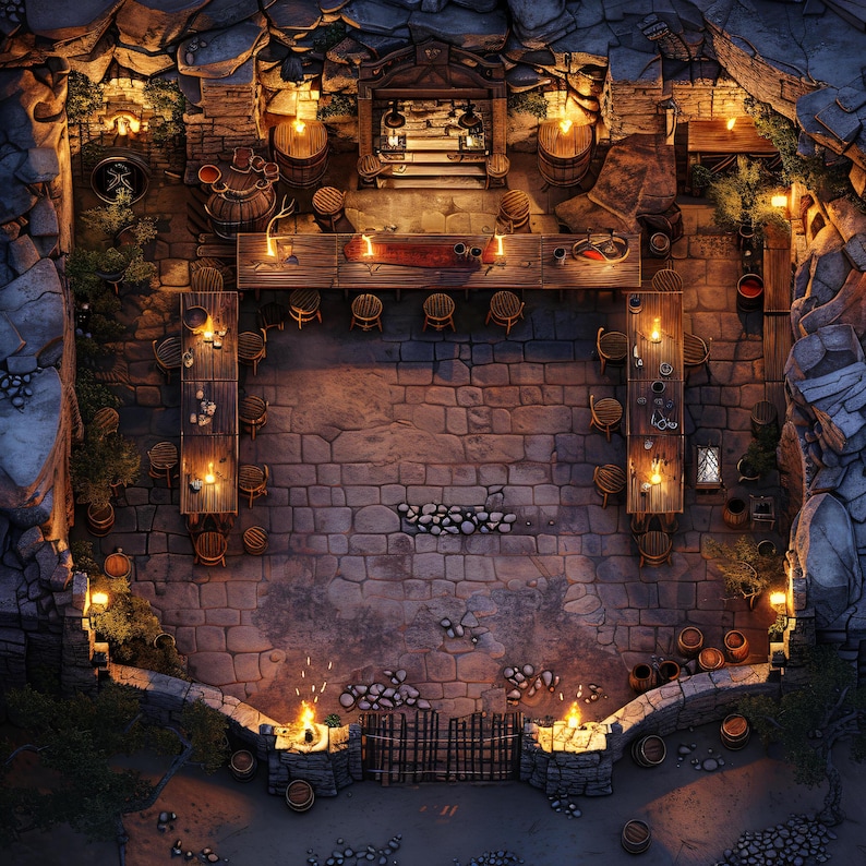 10 Taverns Maps, Dnd Battle Map, Pathfinder, D&D, Battlemap, Dungeons ...