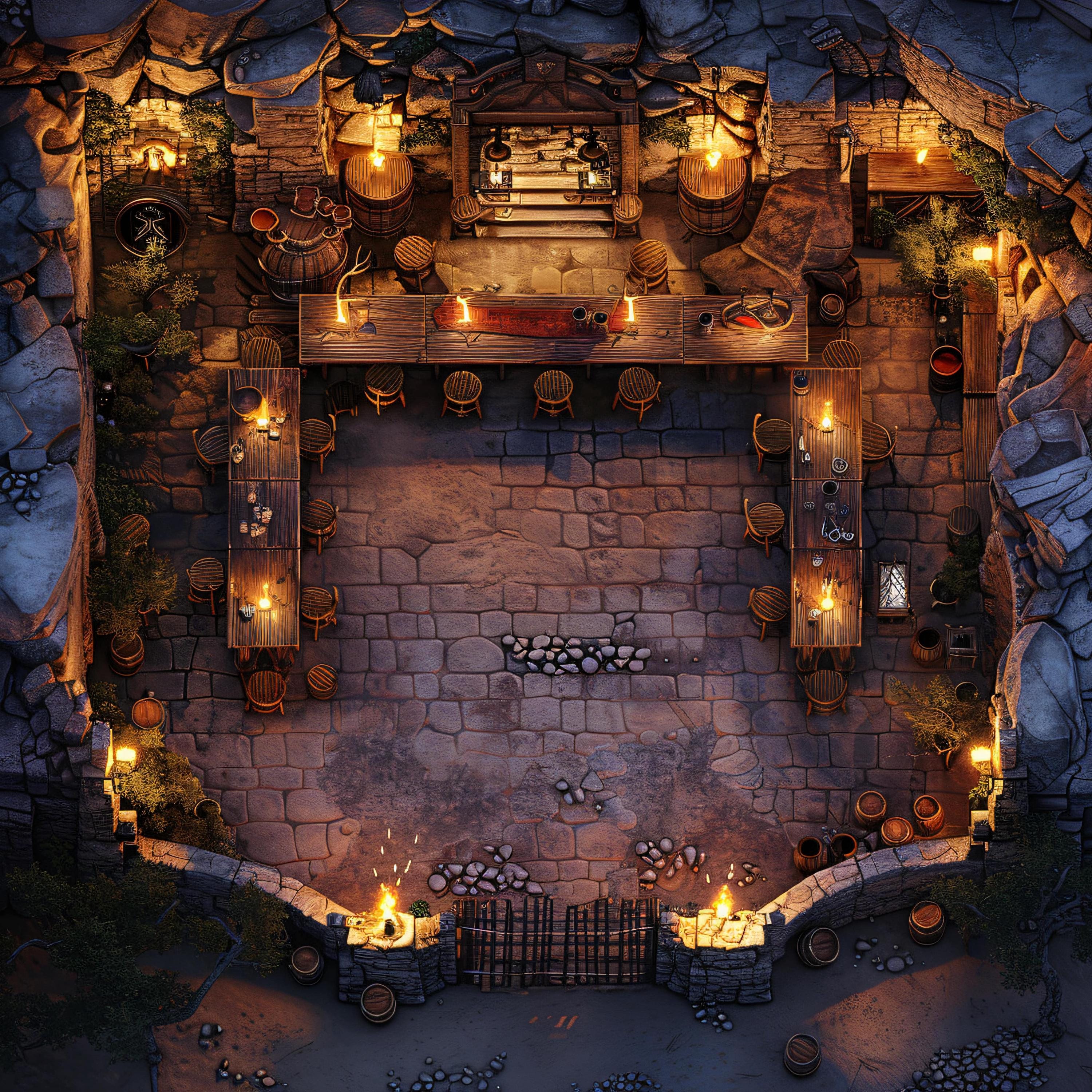 10 Taverns Maps, Dnd Battle Map, Pathfinder, D&D, Battlemap, Dungeons ...