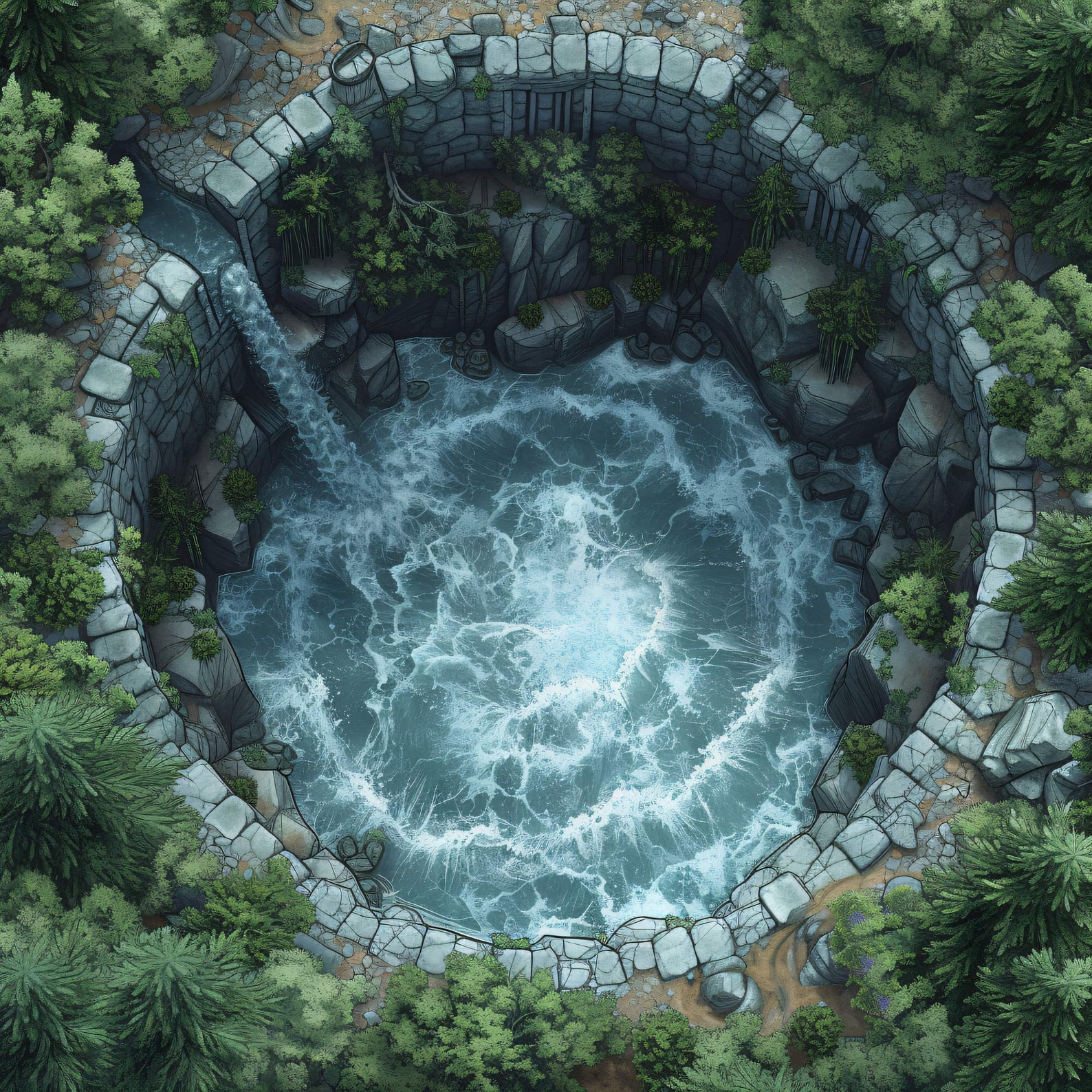 10 Gridless Druid Grove Battle Maps | VTT Pack for Dnd, Pathfinder ...