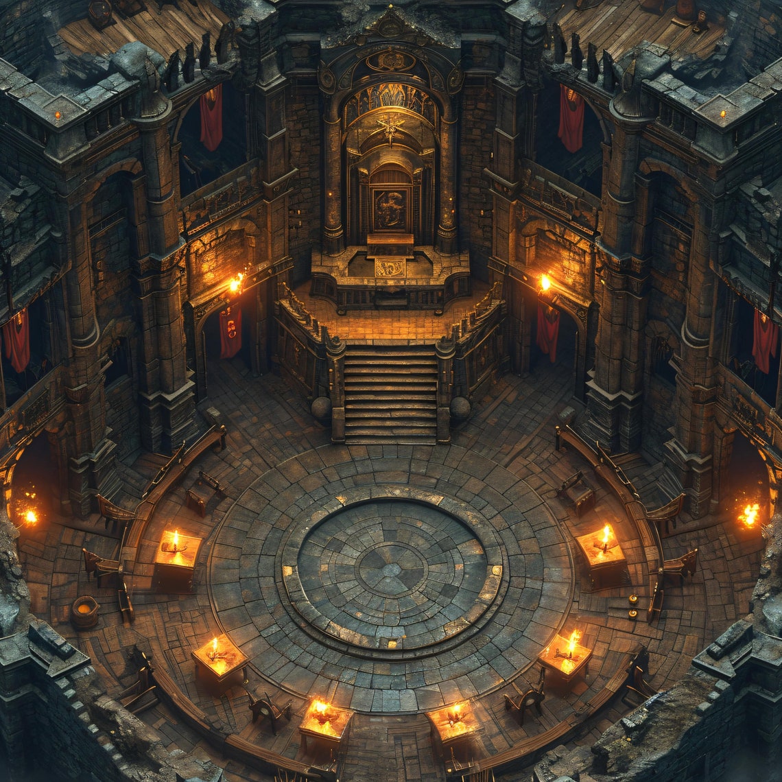 10 Cathedral Battle Maps, Dnd Battlemap, Pathfinder, D&D, Dungeons and ...