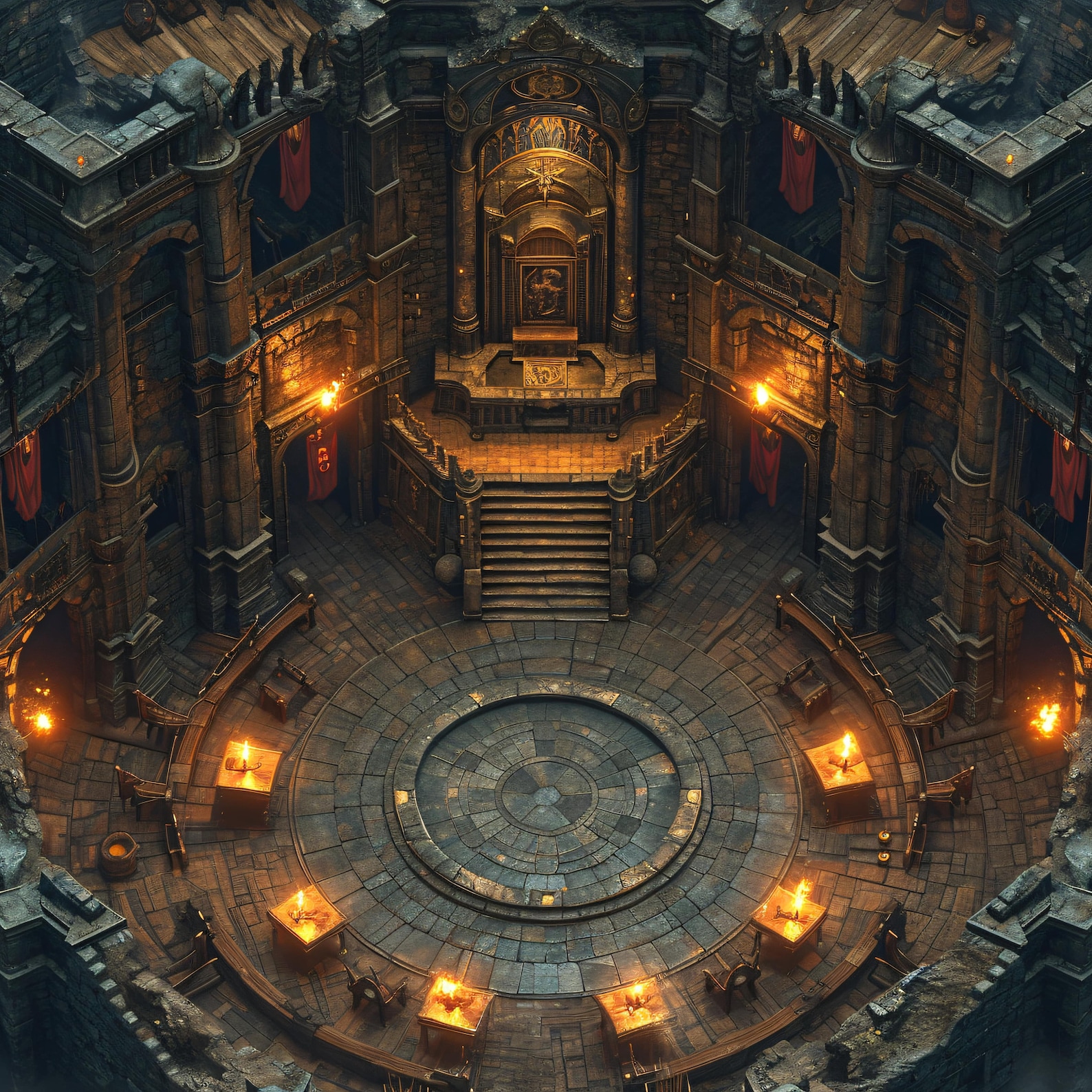 10 Cathedral Battle Maps, Dnd Battlemap, Pathfinder, D&D, Dungeons and ...