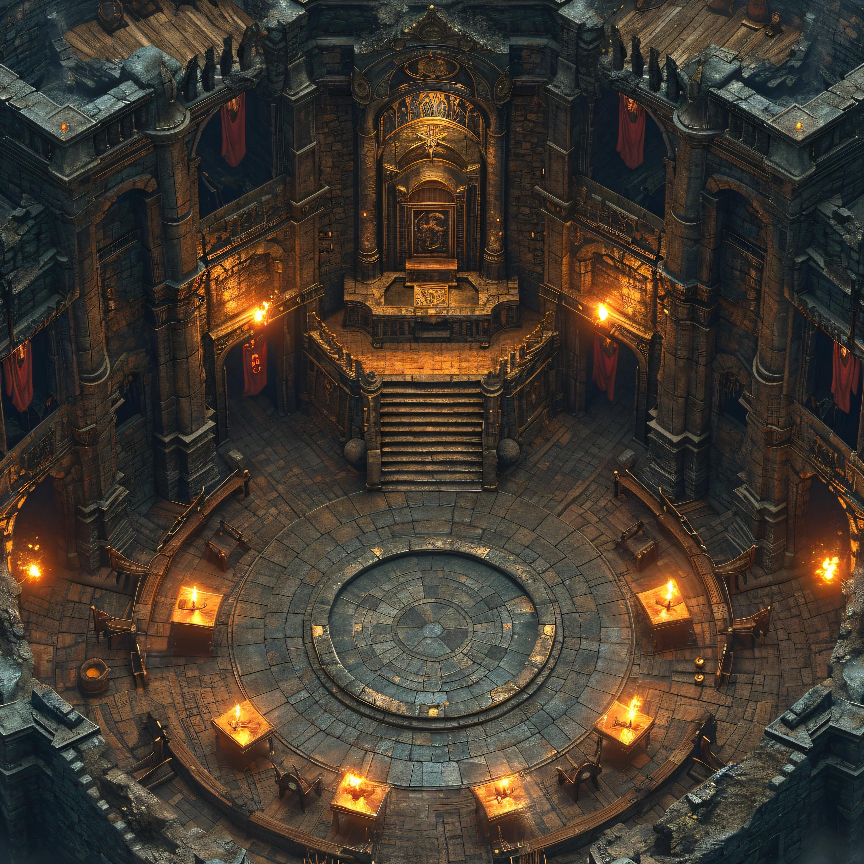 10 Cathedral Battle Maps, Dnd Battlemap, Pathfinder, D&D, Dungeons and ...