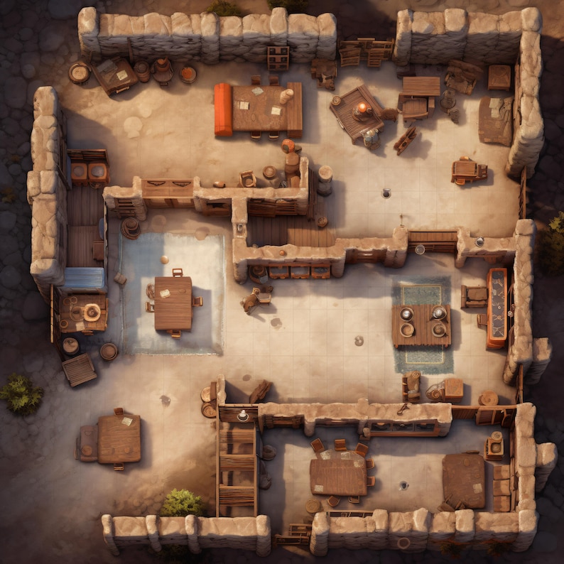 10 Desert Battle Maps Part 2, Dnd Map, Pathfinder, D&D, Battlemap ...