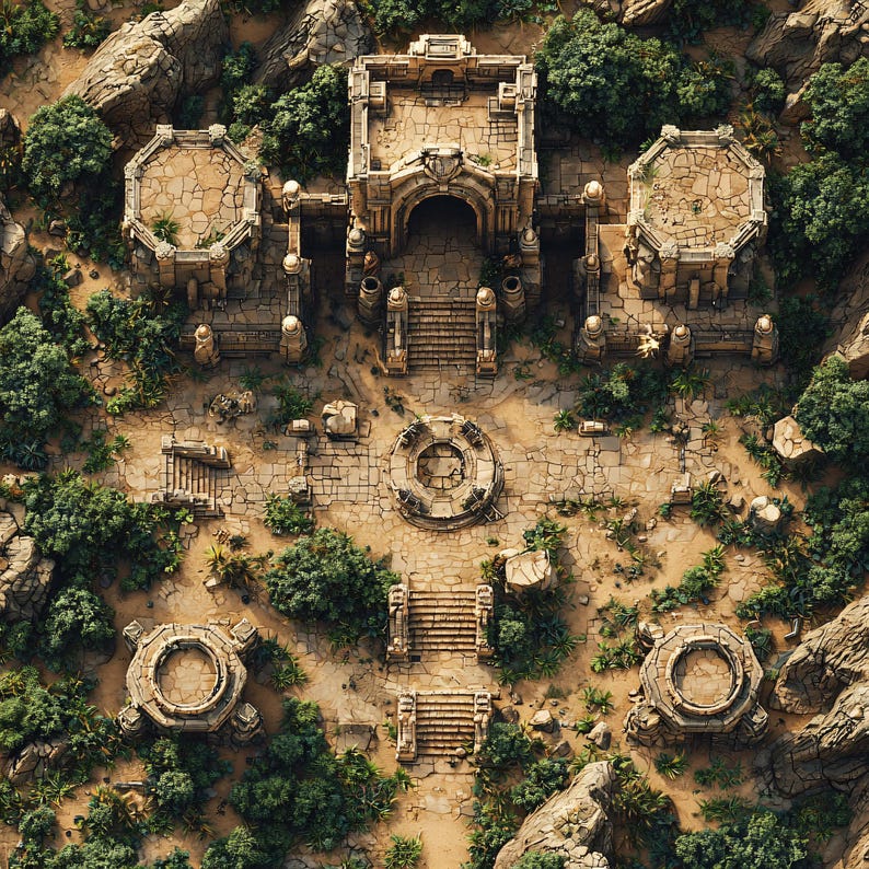 10 Archeology Battlemaps, Dnd Battle Map, Pathfinder, D&D, Dungeons and ...