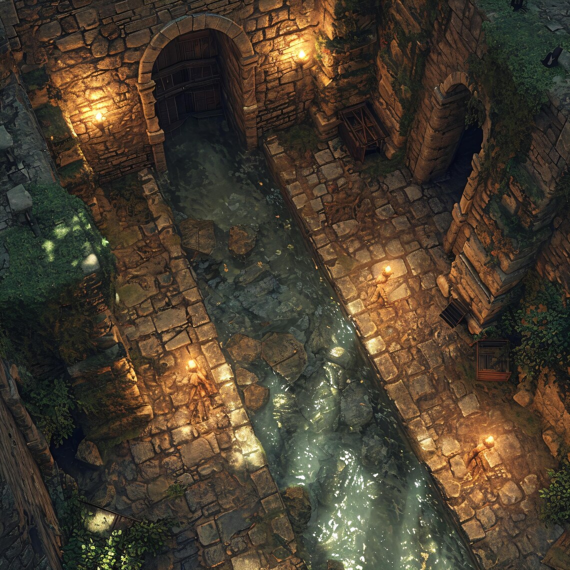 10 Waterway Battle Maps, Dnd Battlemap, Pathfinder, D&D, Battlemap ...