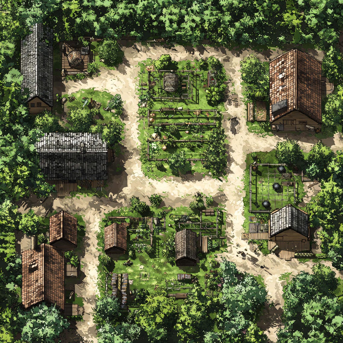 10 Farming Maps, Dnd Battle Map, Pathfinder,d&d, Battlemap, Dungeons ...