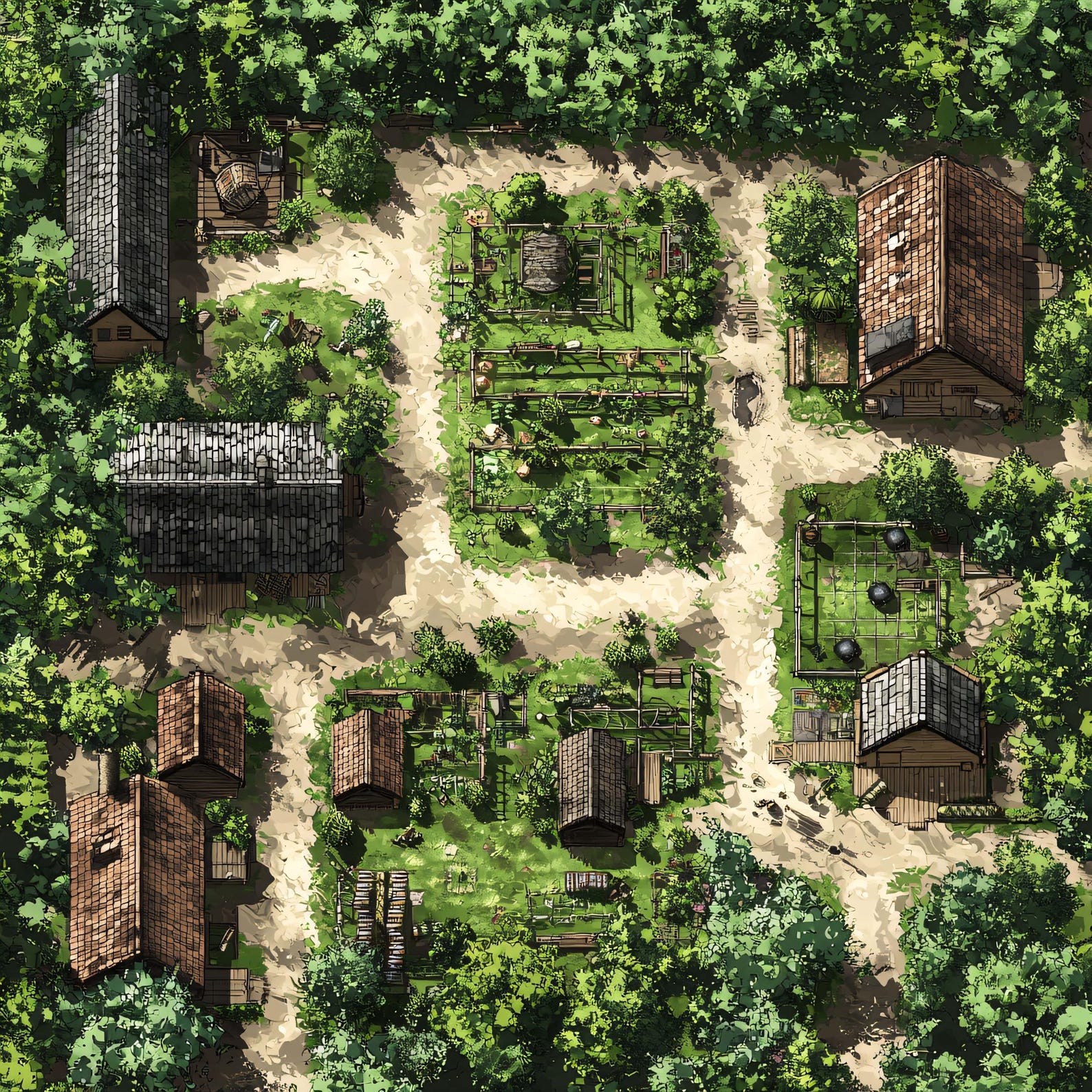 10 Farming Maps, Dnd Battle Map, Pathfinder,d&d, Battlemap, Dungeons ...