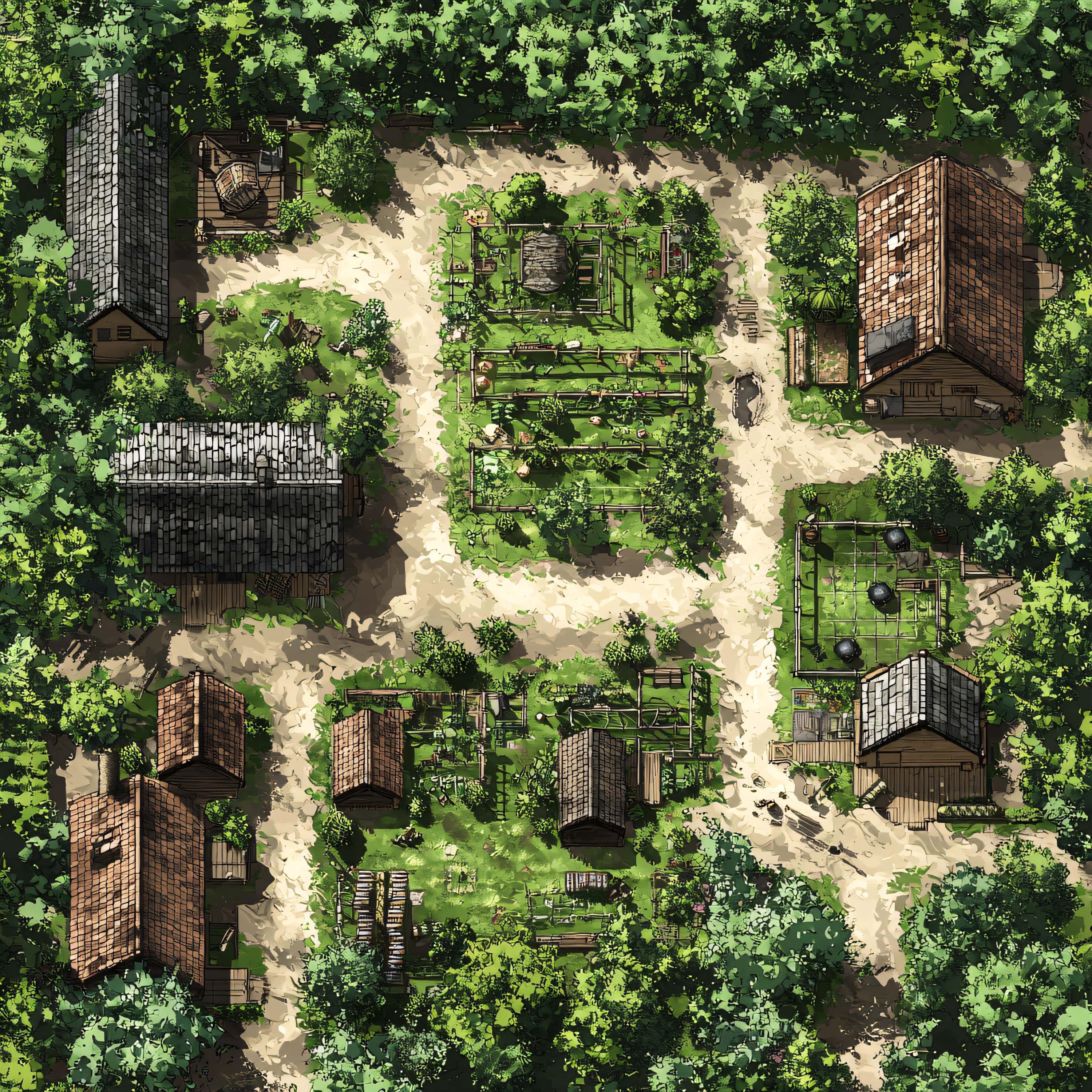 10 Gridless Farming Maps Battle Maps | VTT Pack for Dnd, Pathfinder ...