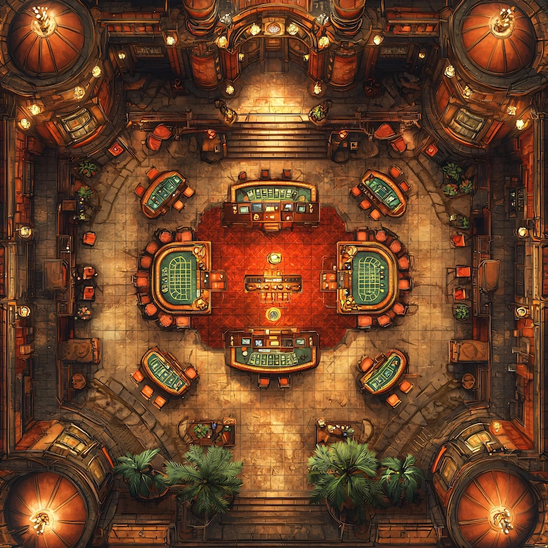 10 Casino Battle Maps, Dnd Battlemap, Pathfinder, D&D, Dungeons and ...