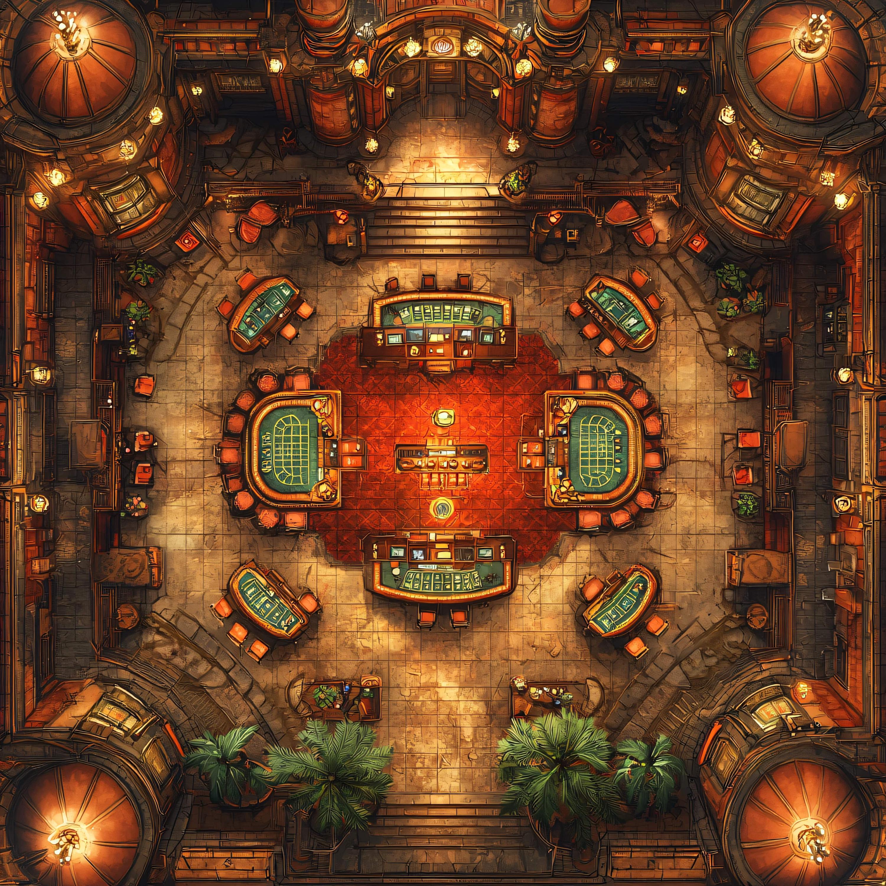 10 Casino Battle Maps, Dnd Battlemap, Pathfinder, D&D, Dungeons and ...