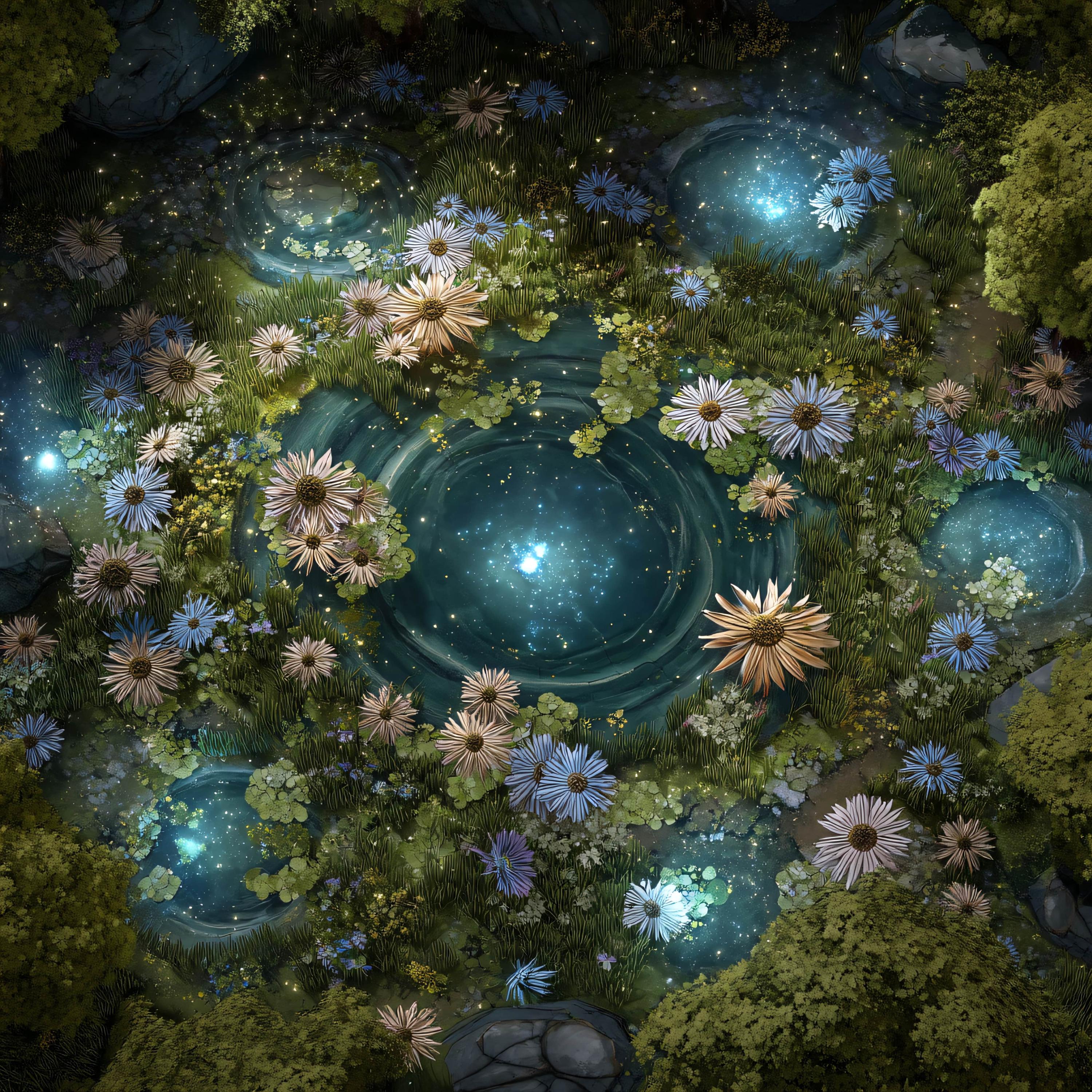 10 Fey/faerie Battle Maps, Dnd Battle Map, Pathfinder, D&D, Battlemap ...