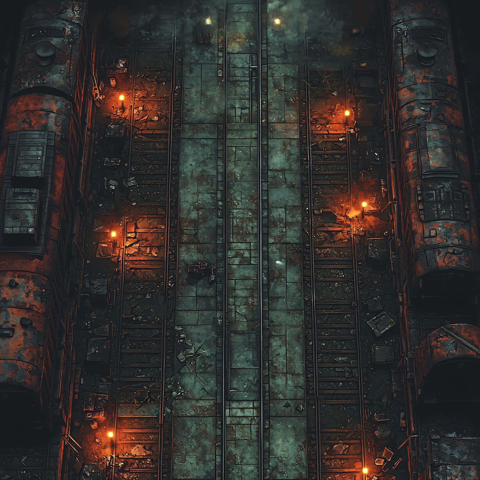 10 Cyberpunk Train / Railroad Battlemaps, Sci Fi, Dnd Battle Map, D&D ...