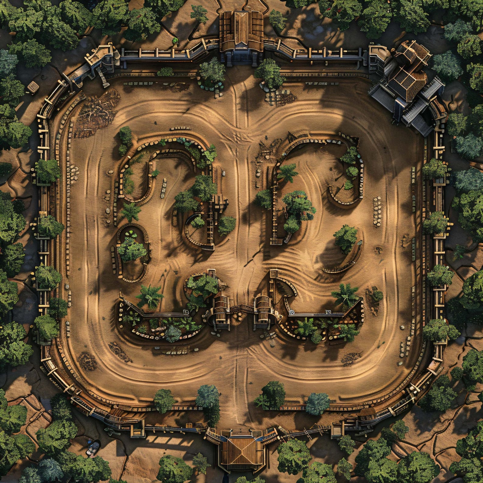 10 Race Track Battle Maps, Dnd, Pathfinder, D&D, Battlemap, Dungeons ...