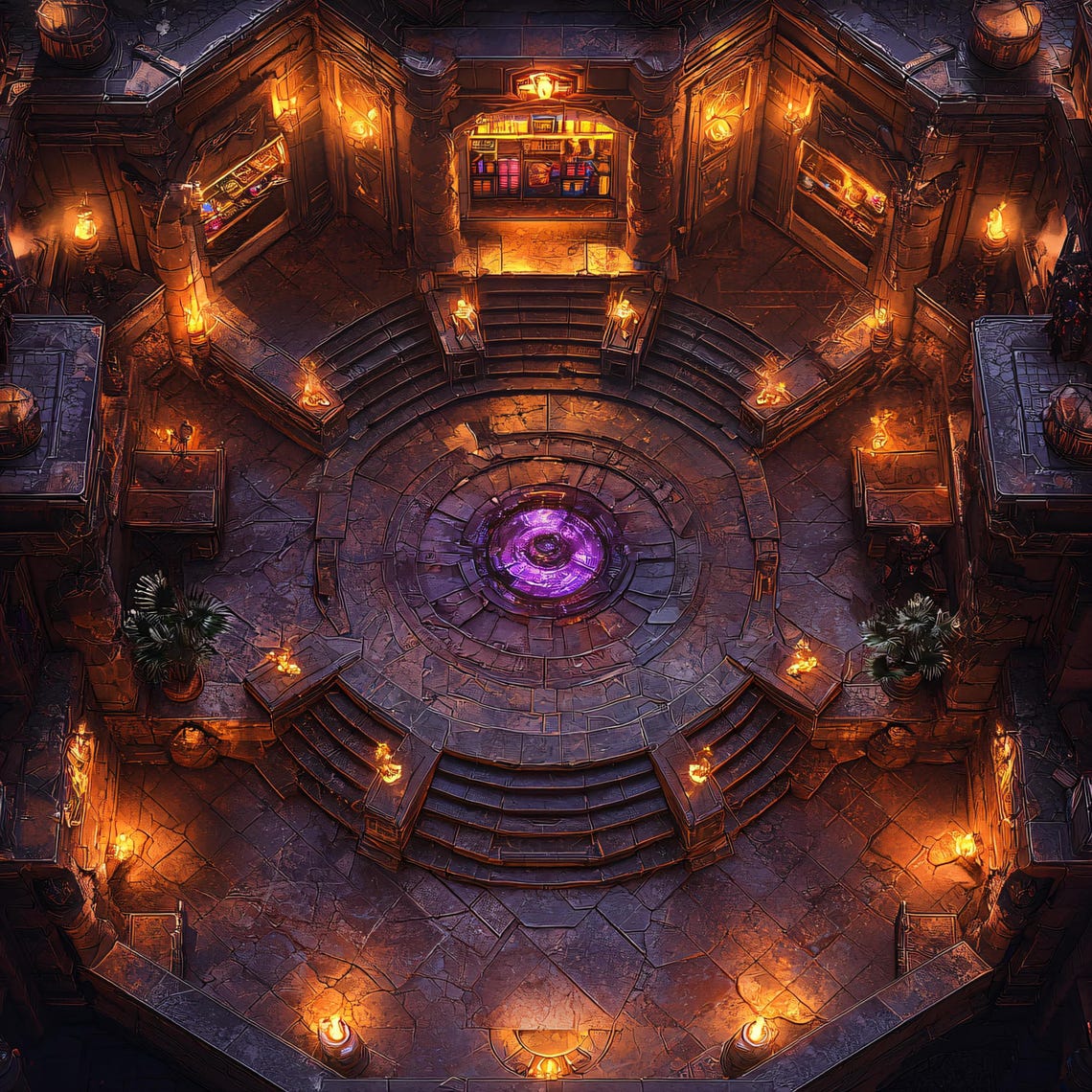 10 Gridless Cyberpunk Market Battlemaps 2 | VTT Pack for Shadowrun ...