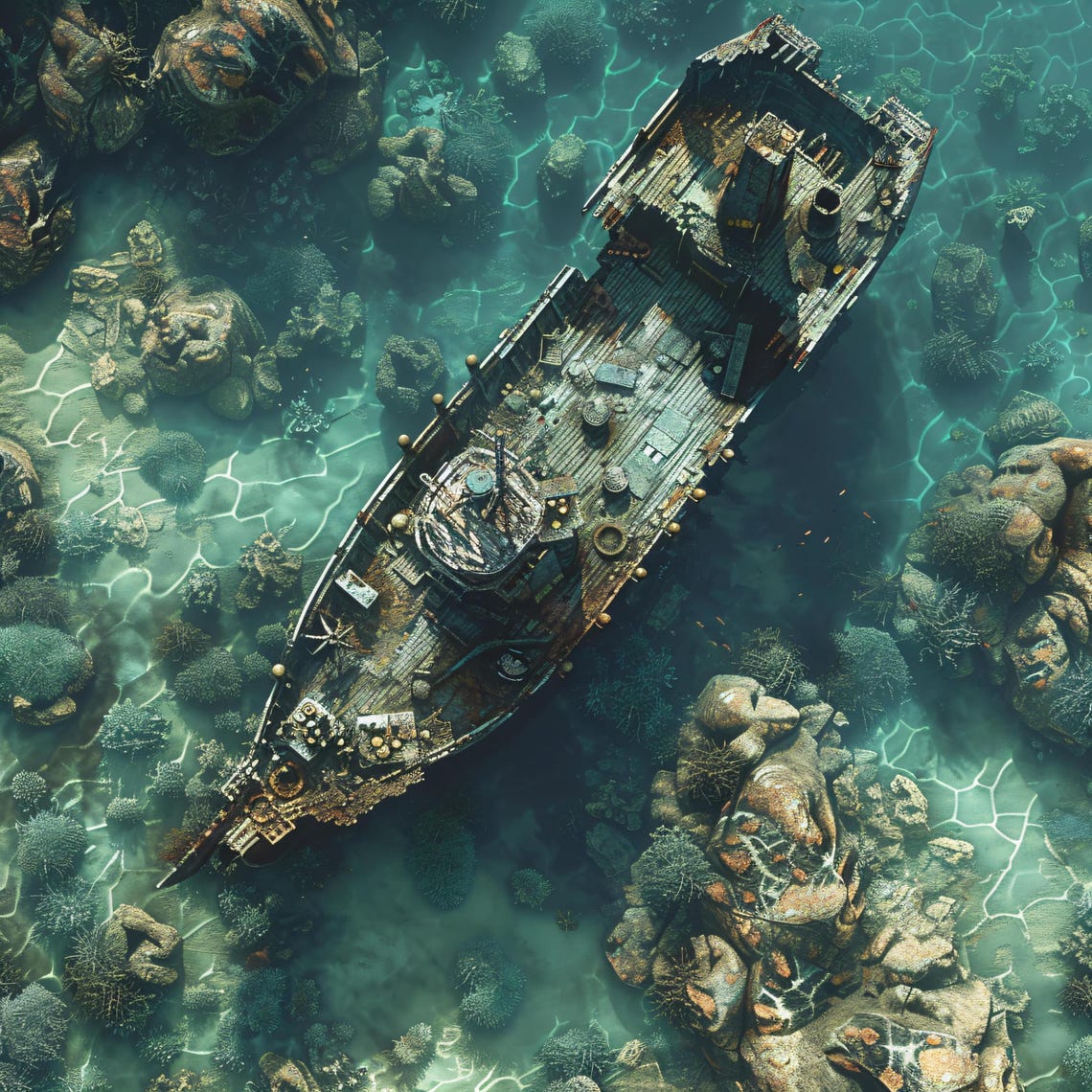 10 Cyberpunk Ship/spaceship Wreck Battlemaps, Sci Fi, Dnd Battle Map, D ...