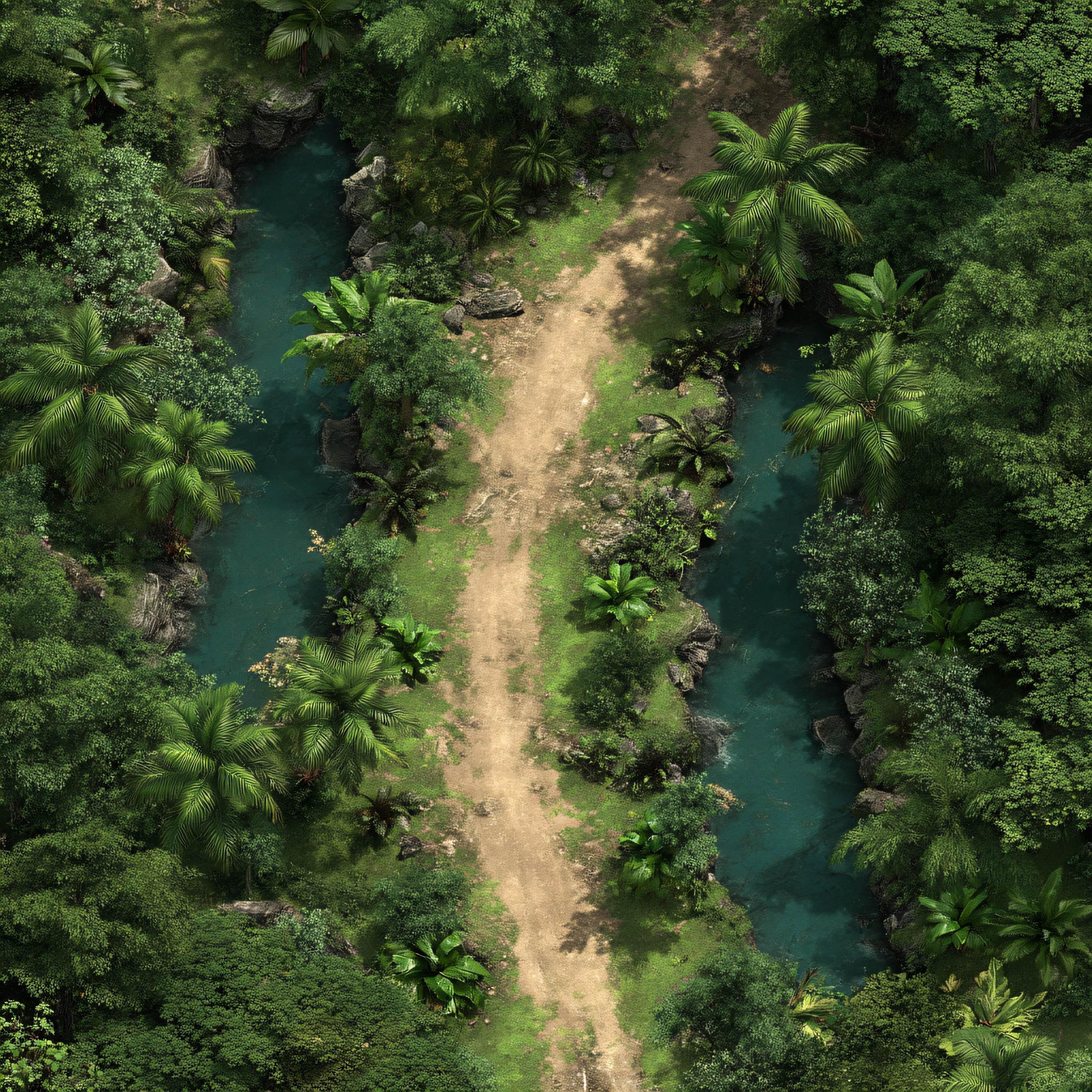 10 Gridless Jungle Expedition Battle Maps | VTT Pack for Dnd ...