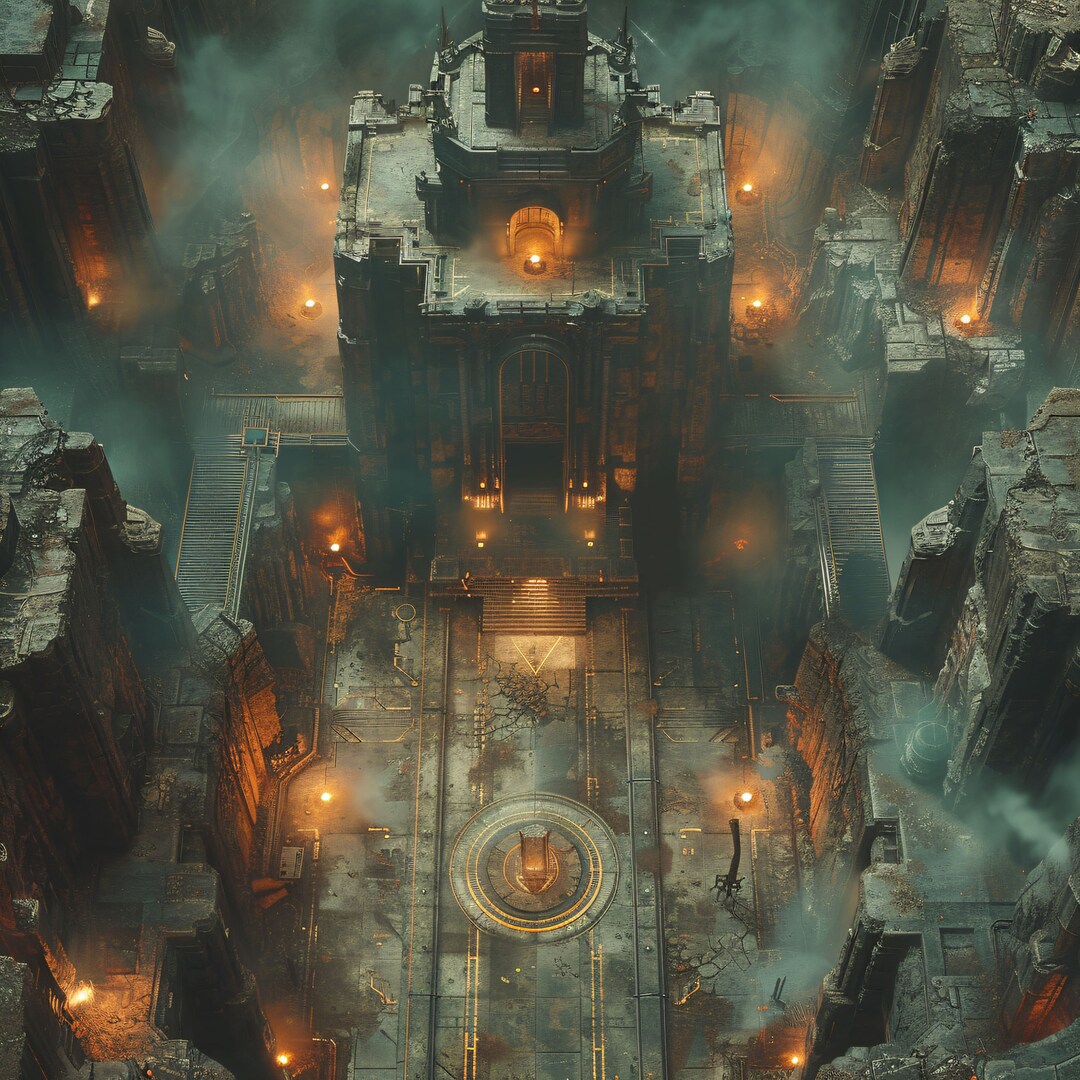 10 Foreboding Cyberpunk Battlemaps, Sci Fi, Dnd Battle Map, Cyberpunk ...