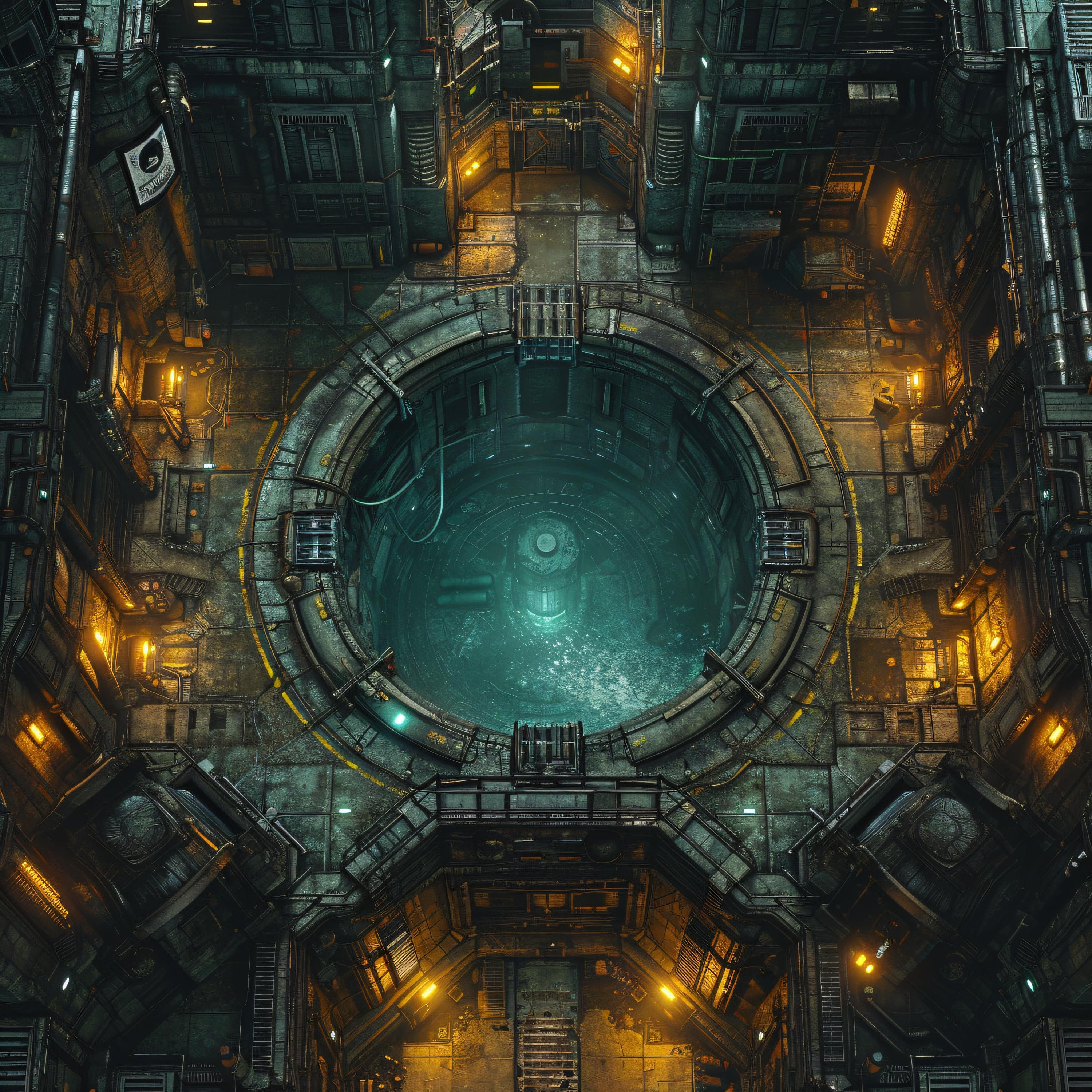 10 Cyberpunk Utilities Battlemaps, Sci Fi, Dnd Battle Map, Cyberpunk, D ...
