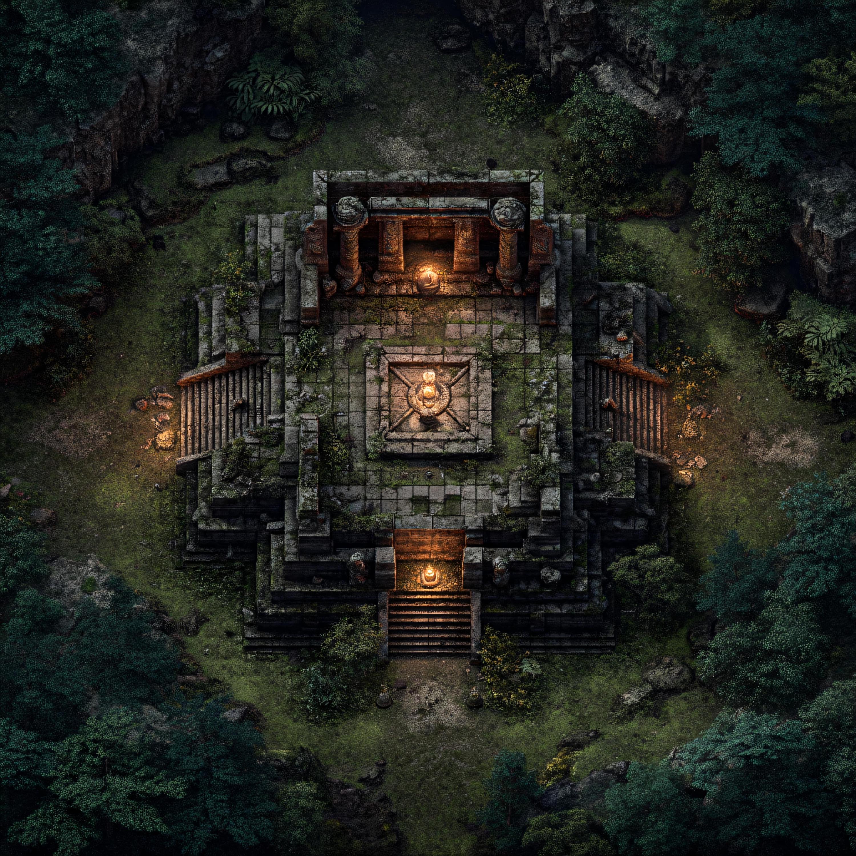 10 Gridless Forgotten Places Battle Maps | VTT Pack for Dnd, Pathfinder ...