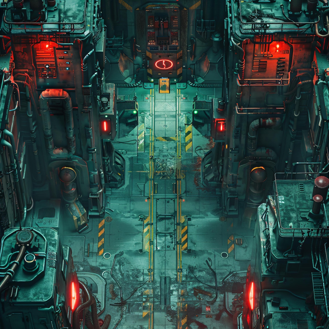 10 Cyberpunk Lab Battlemaps, Sci Fi, Dnd Battle Map, Cyberpunk, D&D ...