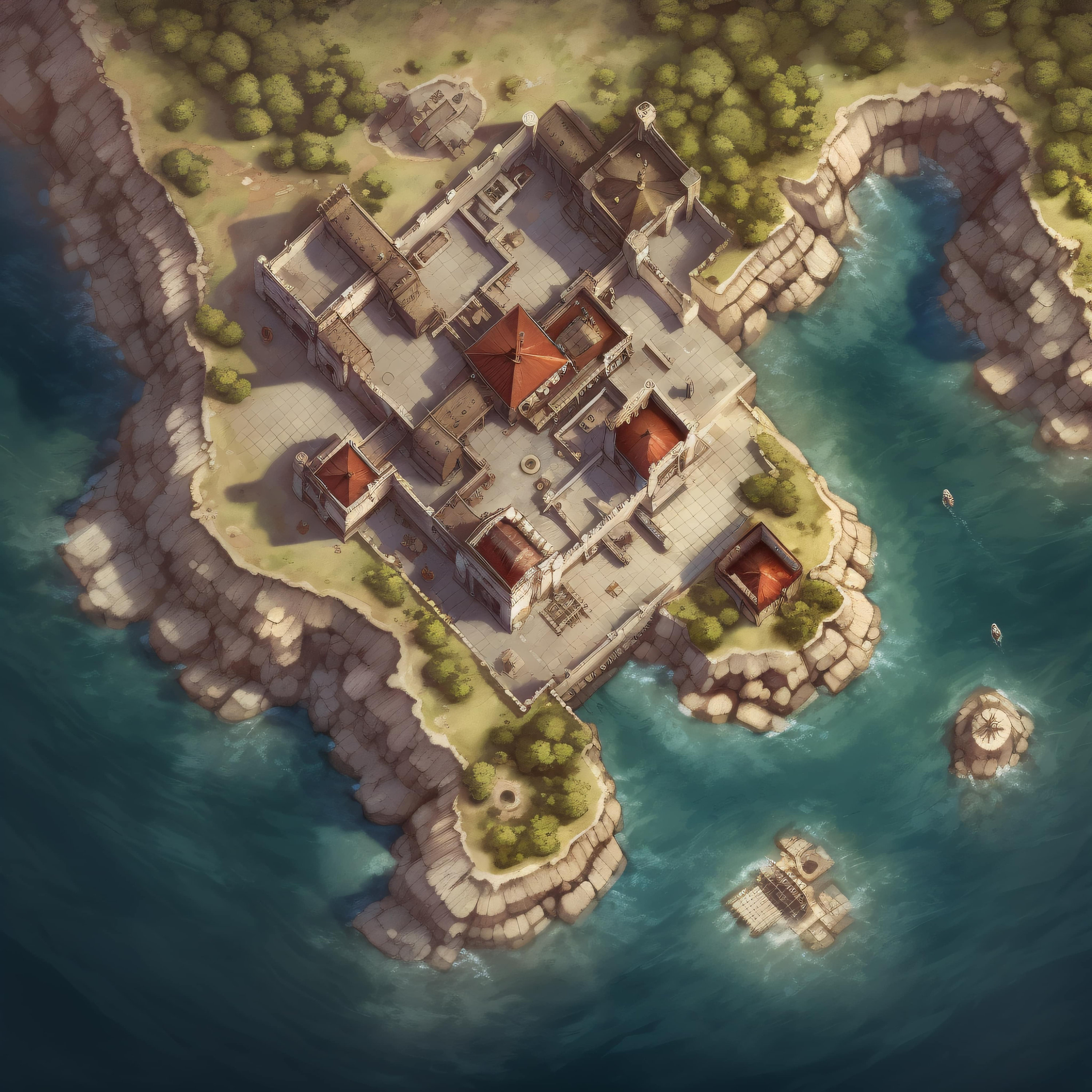 10 River Keep Battle Maps Dnd Battle Map Pathfinder D&D - Etsy