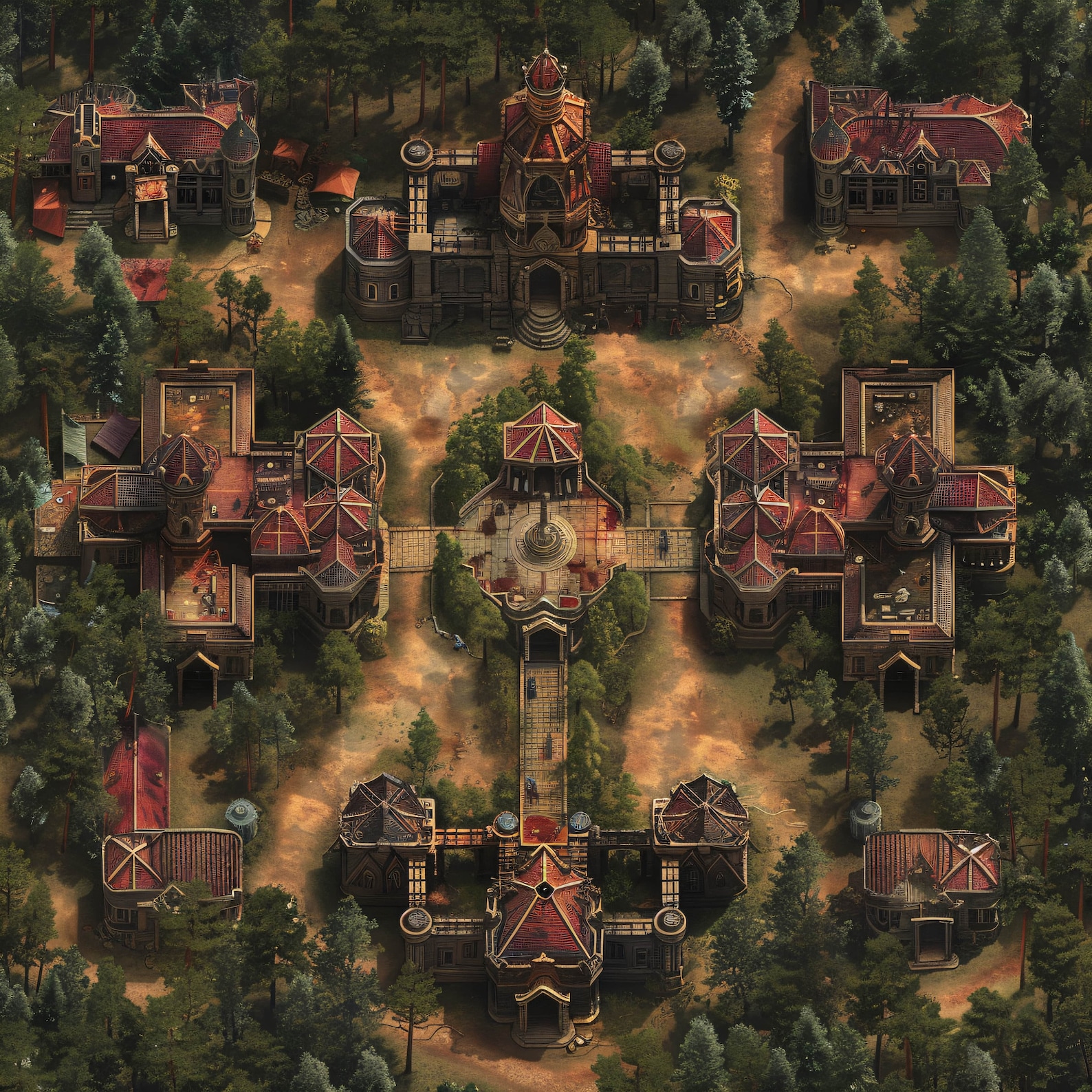 10 Carnival/circus Maps, Dnd Battle Map, Pathfinder,d&d, Battlemap ...