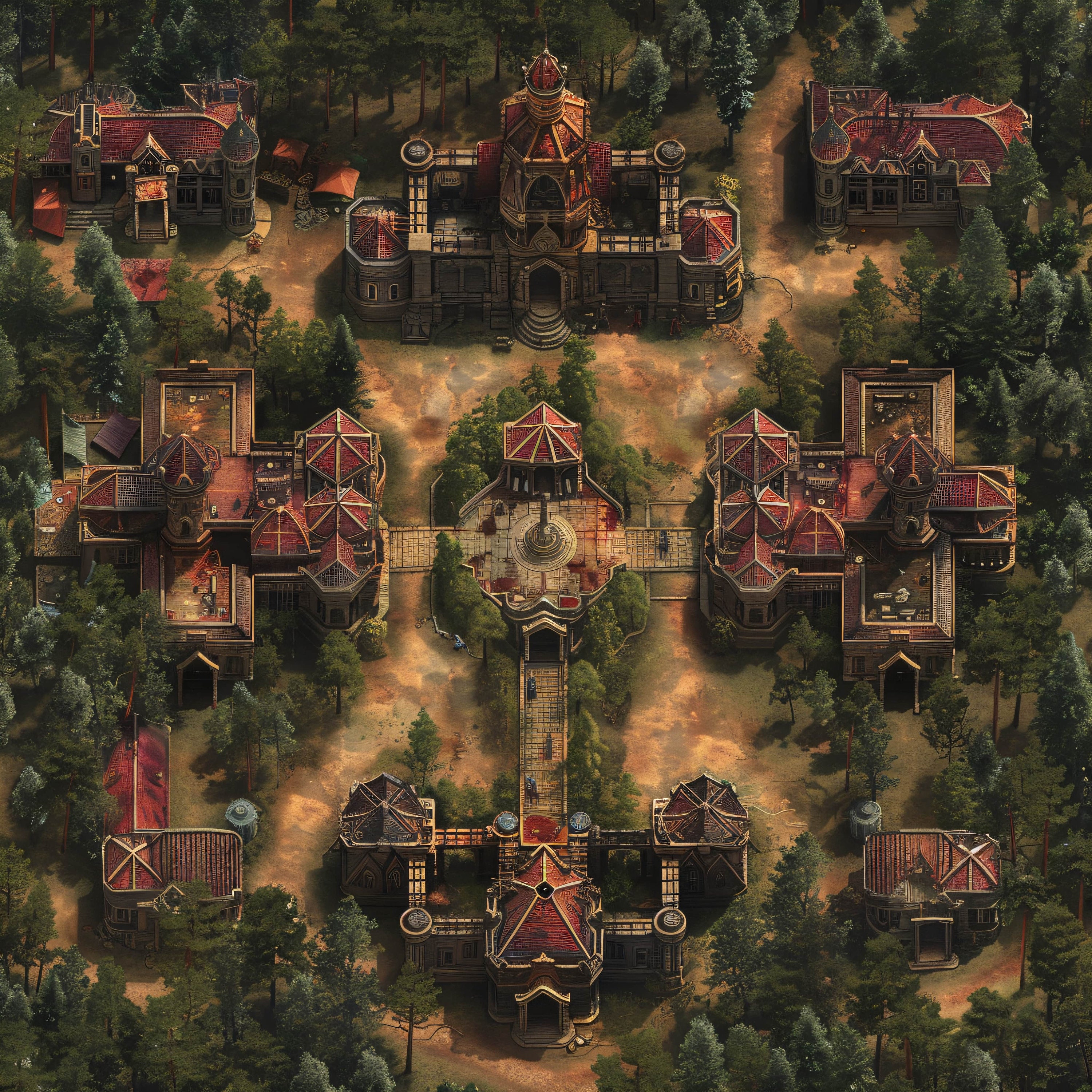 10 Carnival/circus Maps, Dnd Battle Map, Pathfinder,d&d, Battlemap ...