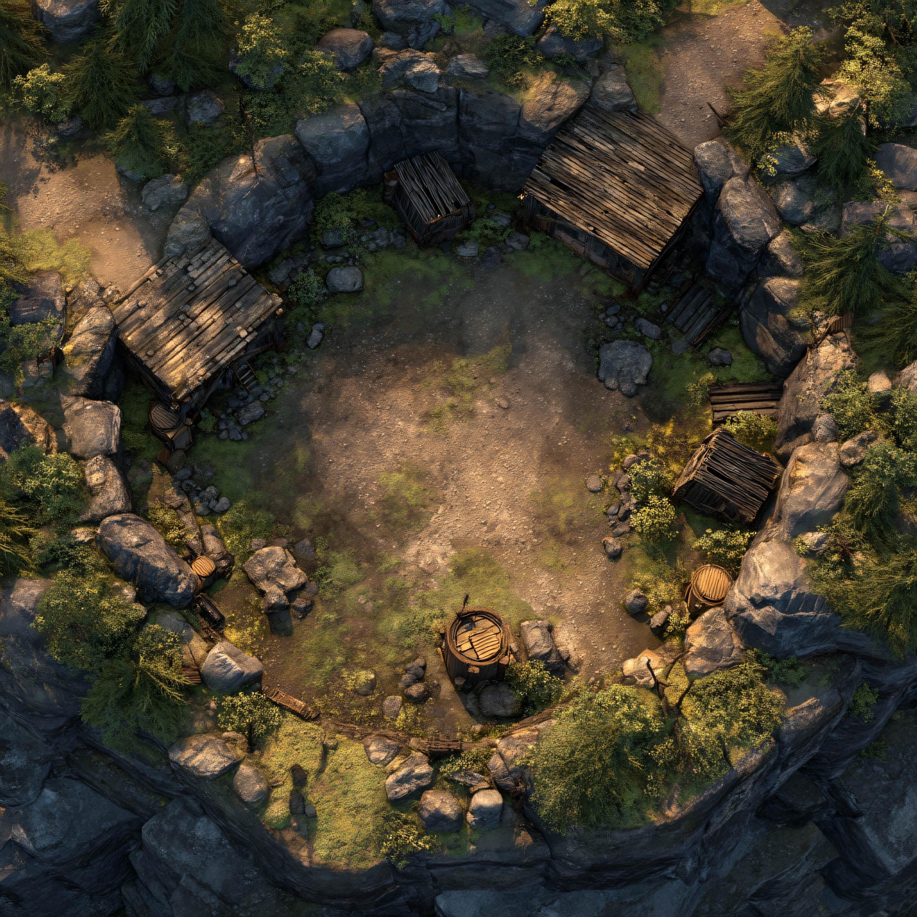 10 Gridless Forest Life Battle Maps | VTT Pack for Dnd, Pathfinder ...