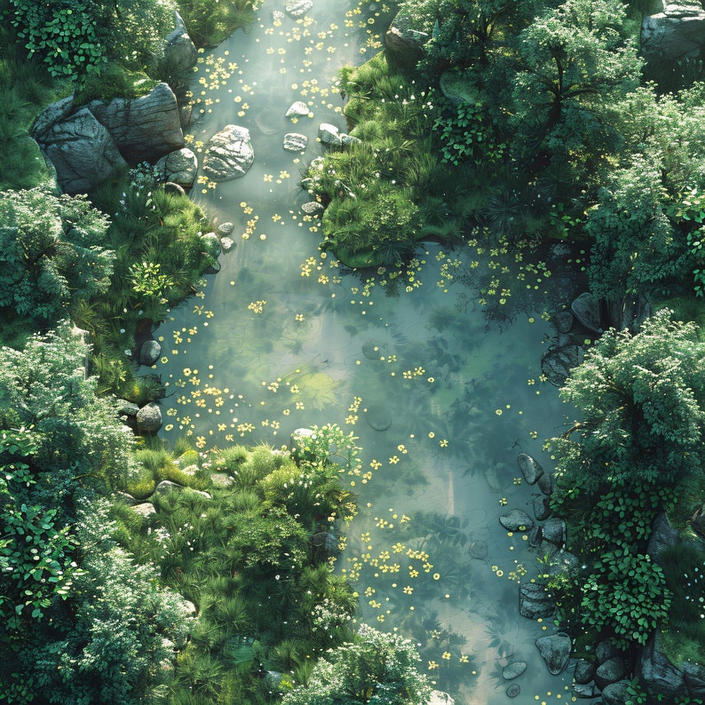 10 More Gridless Swamp Battle Maps | VTT Pack for Dnd, Pathfinder ...