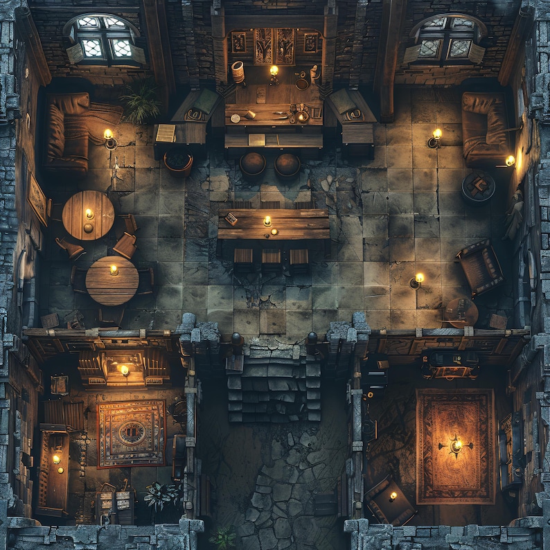 10 Merchant/shop Battle Maps, Dnd Battlemap, Pathfinder, D&D, Dungeons ...