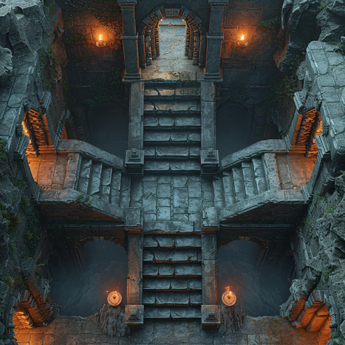 10 Underdark Temple Battle Maps, Dnd Battlemap, Pathfinder, D&D ...