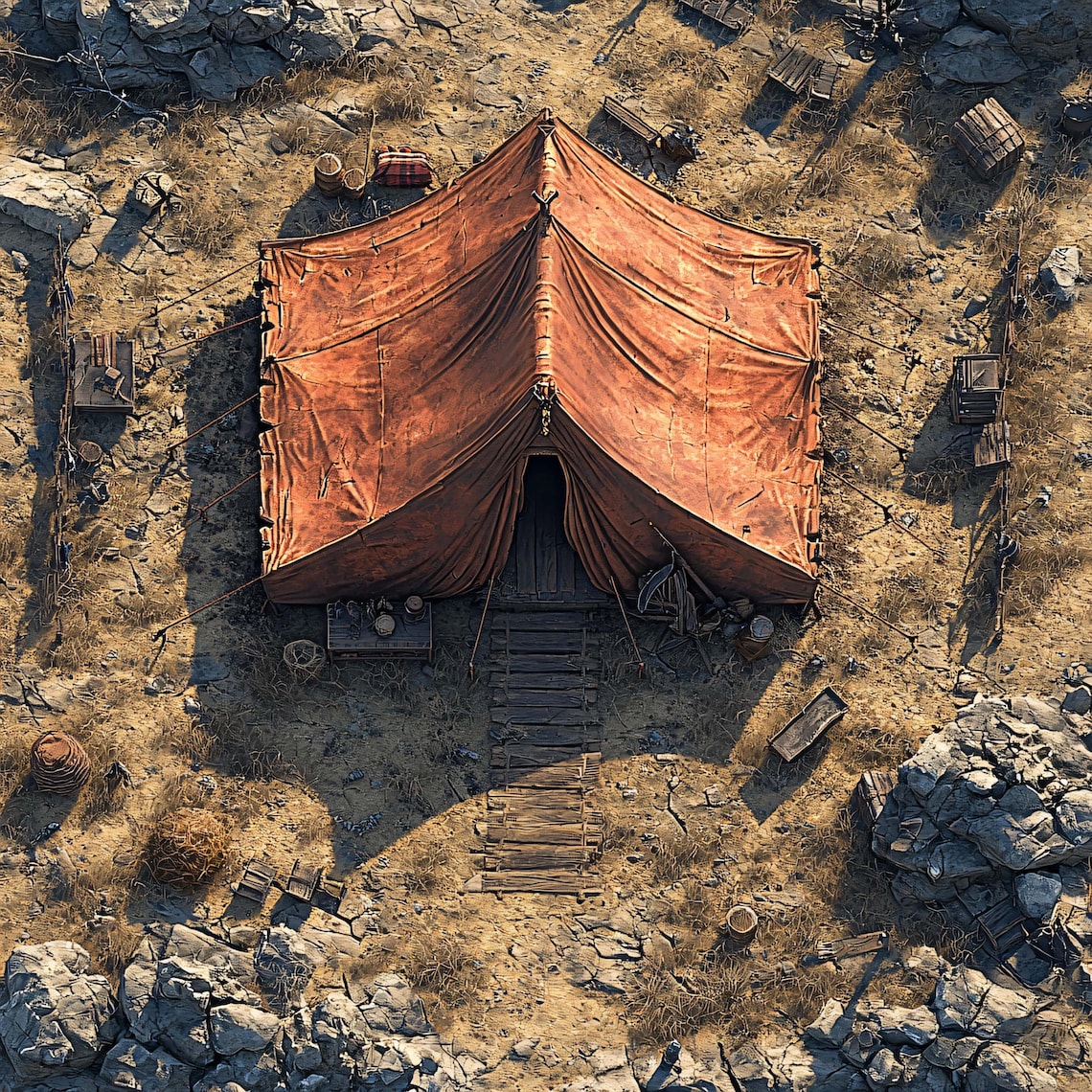 10 Cyberpunk Tent and Shack Battlemaps, Sci Fi, Cyberpunk, Battle Map ...