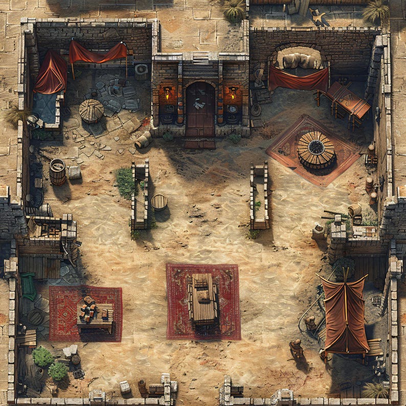 10 Bandit Camp Battle Maps, Dnd, Pathfinder, D&D, Battlemap, Dungeons ...