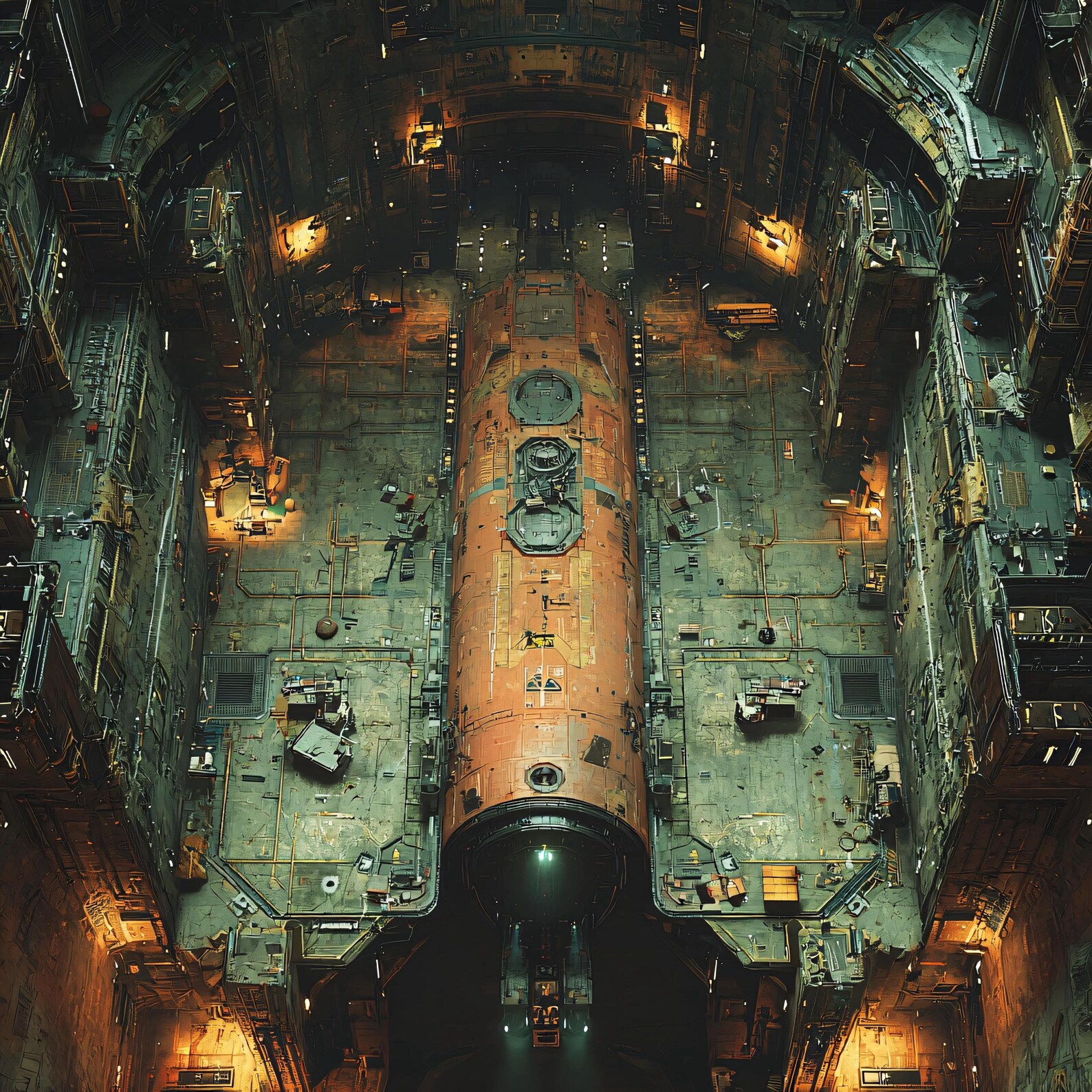 10 Cyberpunk Spaceport Battlemaps, Battle Map, Sci Fi, Cyberpunk, D&D ...