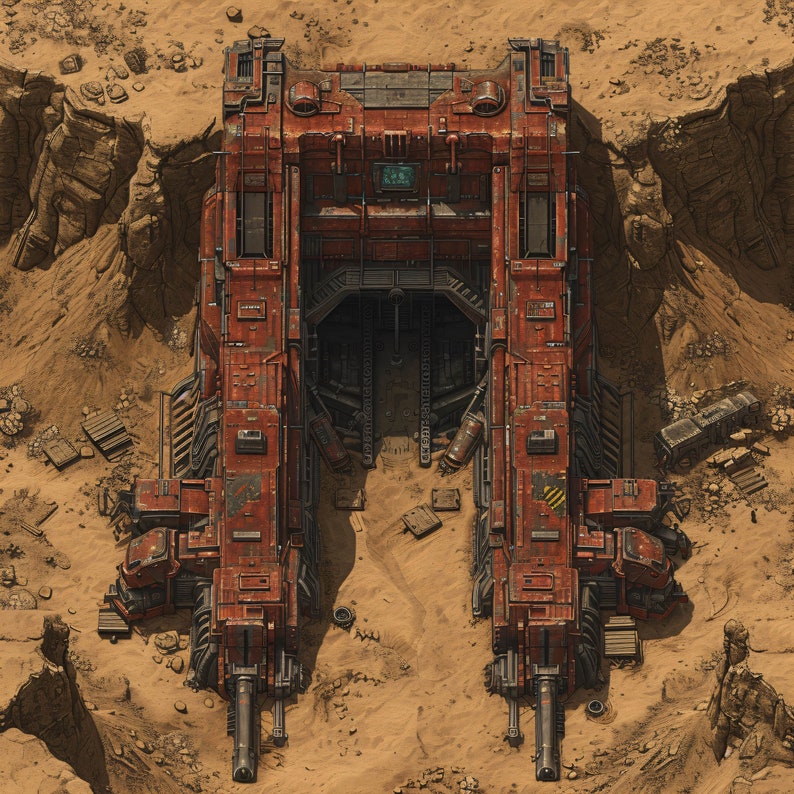 10 Cyberpunk Superweapon Battlemaps, Sci Fi, Dnd Battle Map, Cyberpunk ...