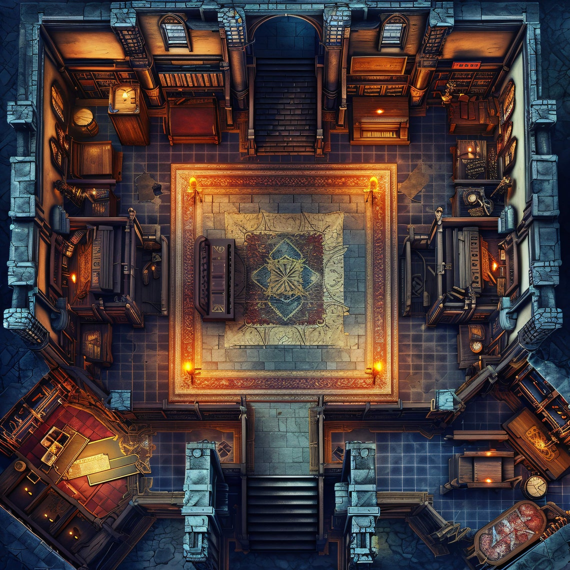 14 School Battle Maps, Dnd, Pathfinder, D&D, Battlemap, Dungeons and ...