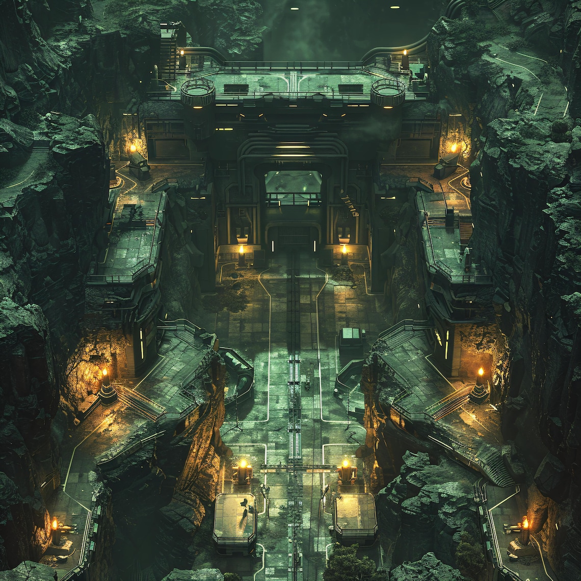 10 Cyberpunk Transport Battlemaps, Sci Fi, Dnd Battle Map, Cyberpunk, D ...