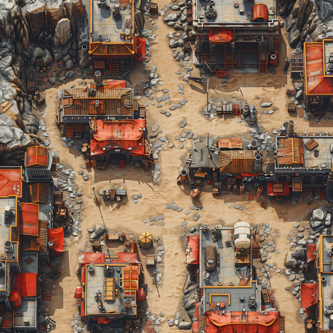 10 Cyberpunk Communtiy Battlemaps, Sci Fi, Dnd Battle Map, Cyberpunk, D ...