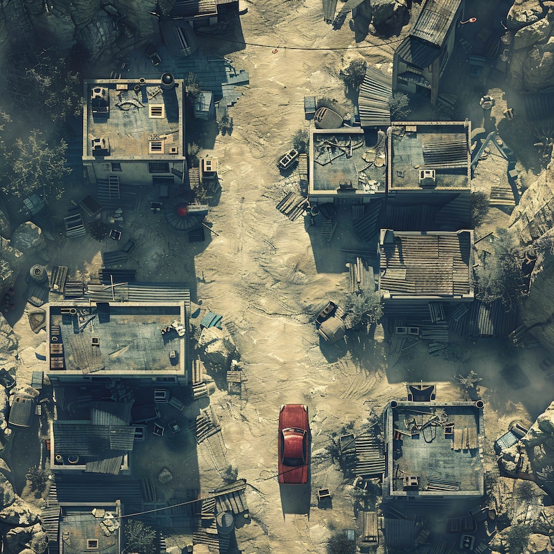 10 Cyberpunk Rooftop Battlemaps, Sci Fi, Dnd Battle Map, Cyberpunk, D&D ...