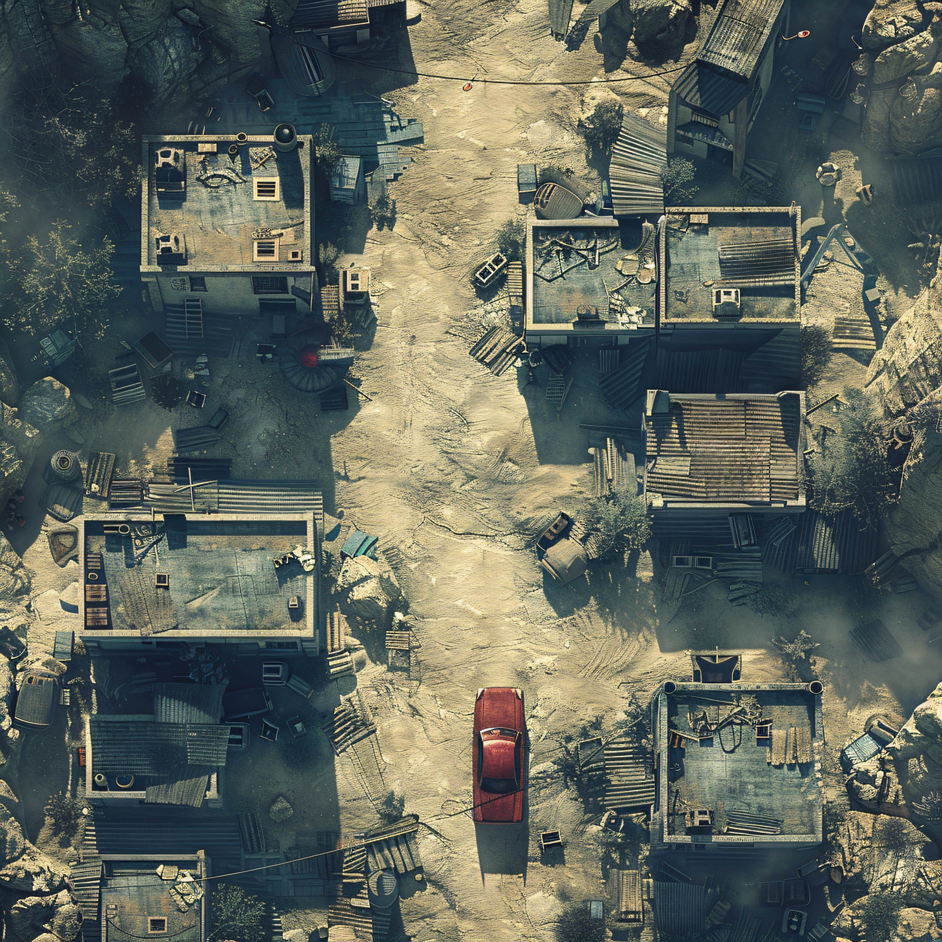 10 Gridless Cyberpunk Rooftop Battlemaps | VTT Pack for Shadowrun ...
