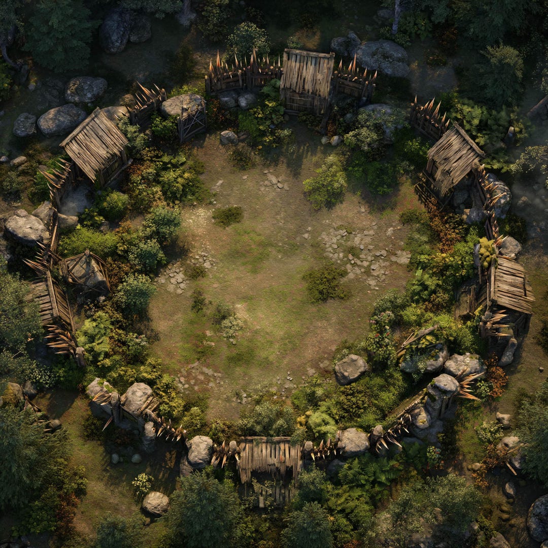 10 Gridless Orc/goblin Fort Battle Maps | VTT Pack for Dnd, Pathfinder ...